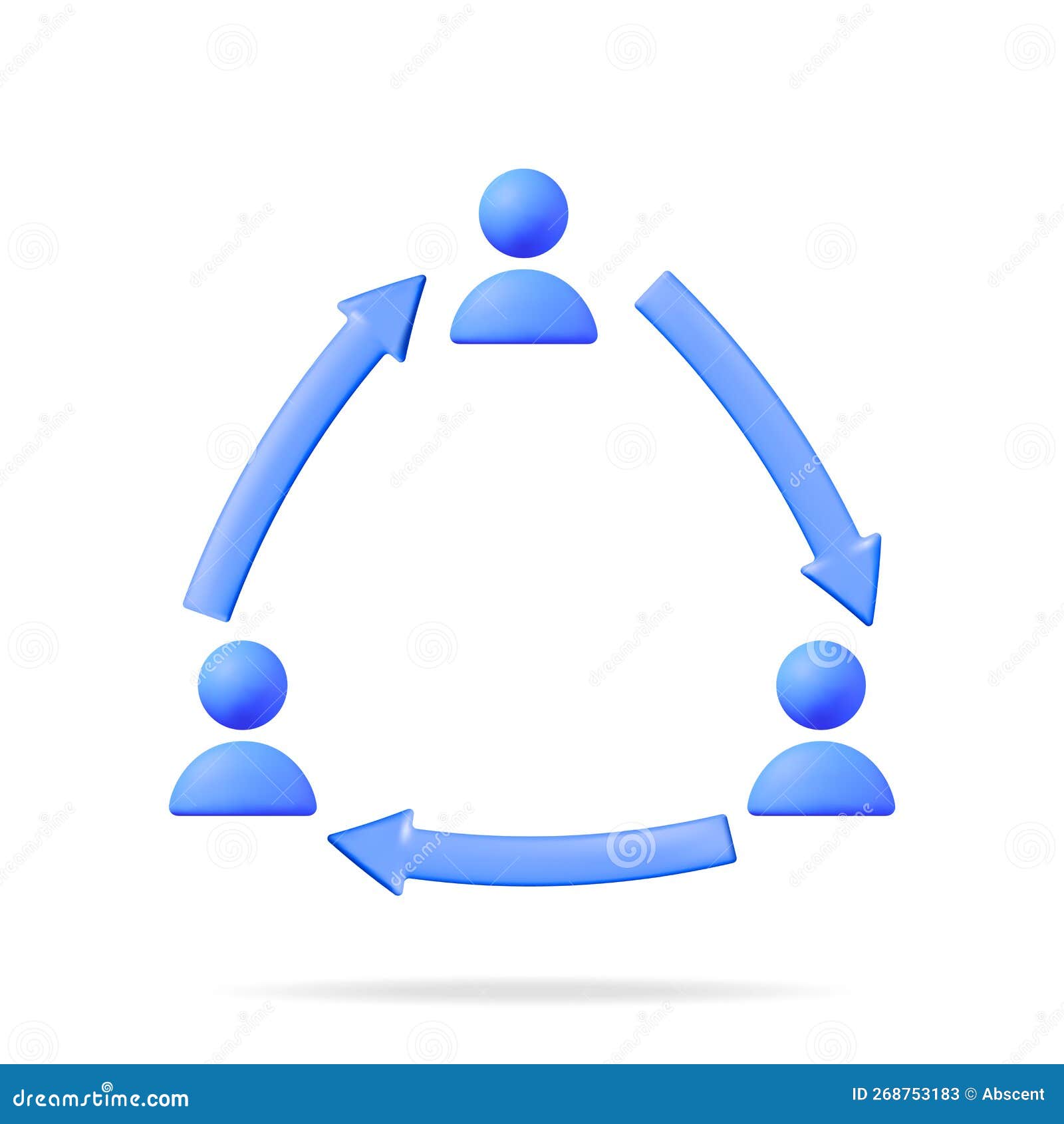 3D User Sync or Switch Symbol Stock Vector - Illustration of connection ...