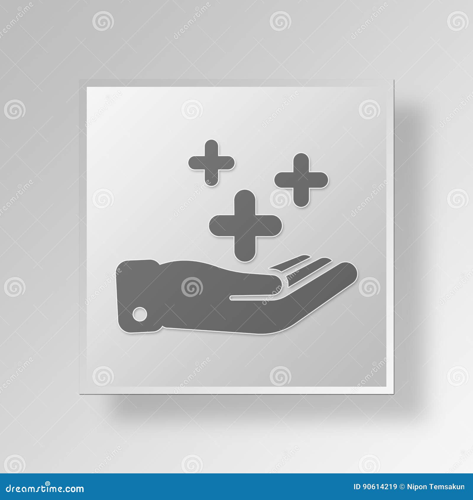 3D Value Icon Business Concept Stock Illustration - Illustration of ...