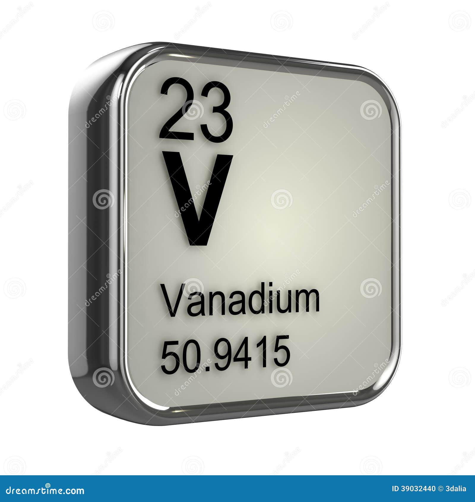 3d Vanadium element stock illustration. Illustration of chemistry ...