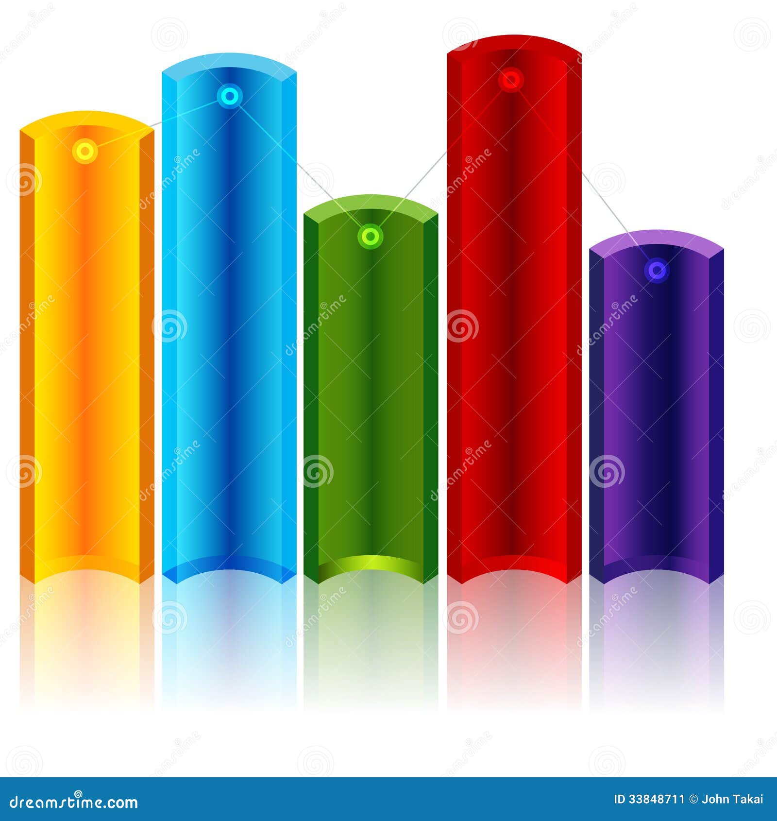 3d Varying Levels Chart stock vector. Illustration of points - 33848711