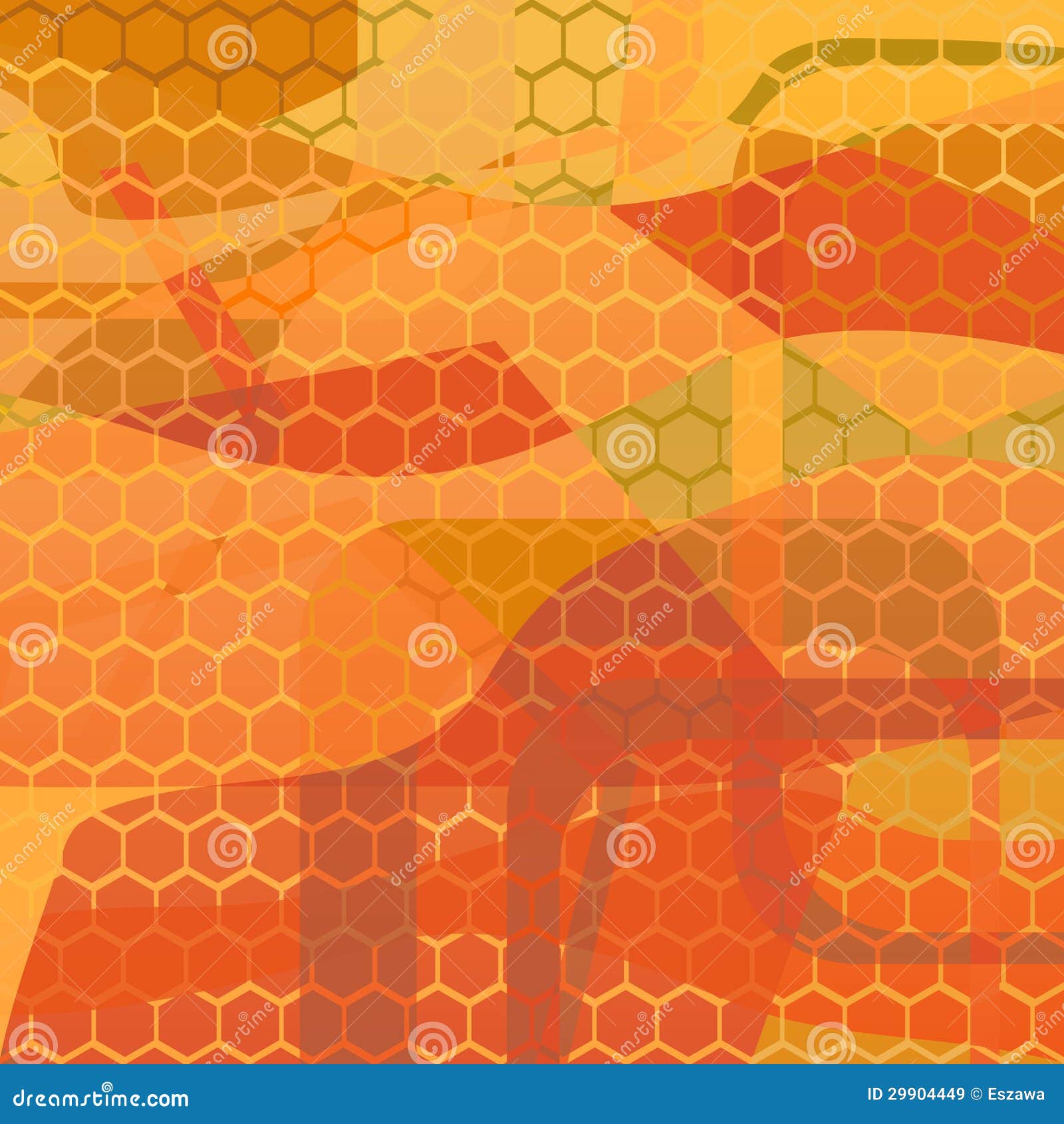 Vector Abstract Background, Honeycomb Stock Vector - Illustration of ...