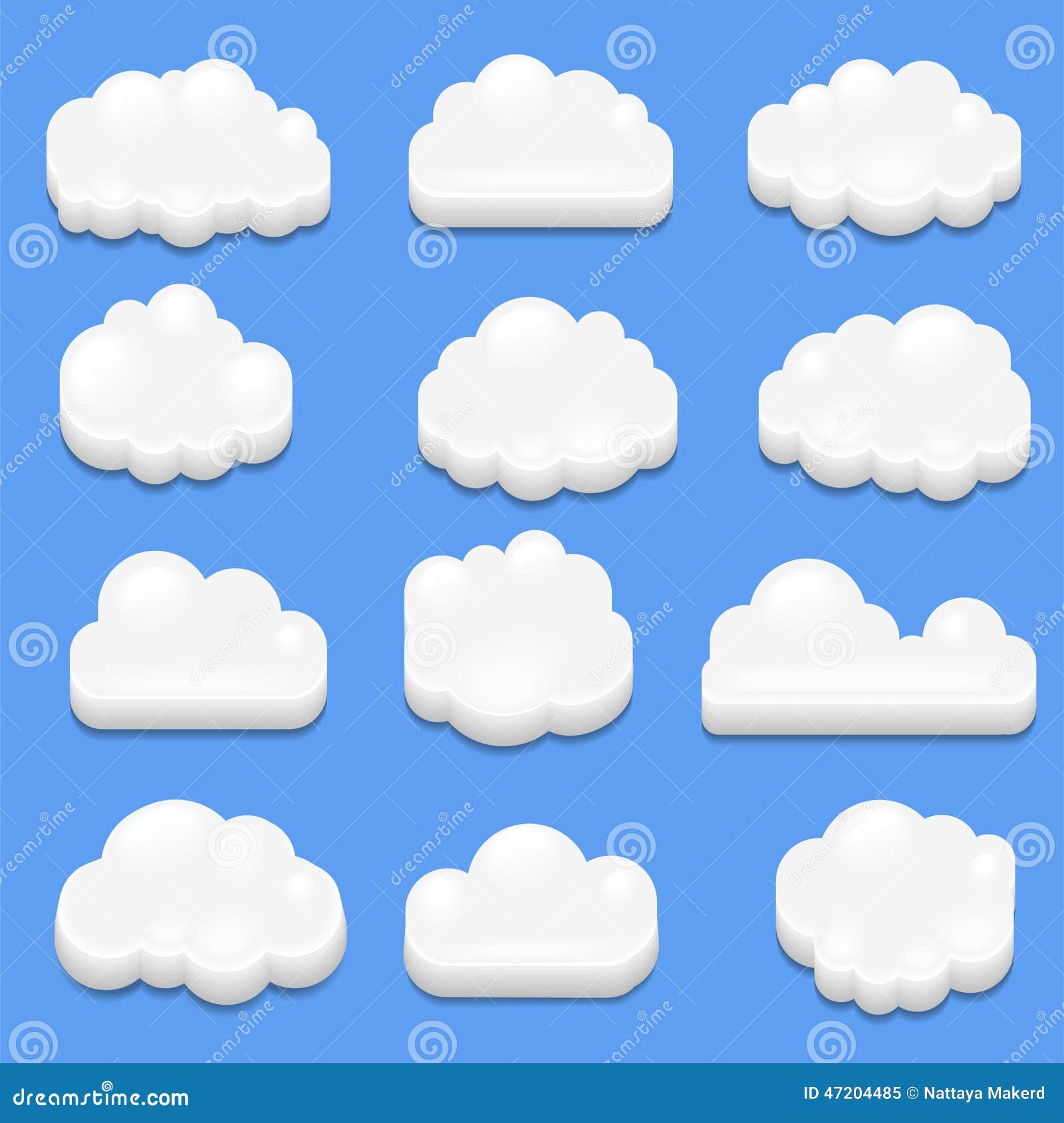 3d vector - Abstract cloud stock vector. Illustration of design - 47204485