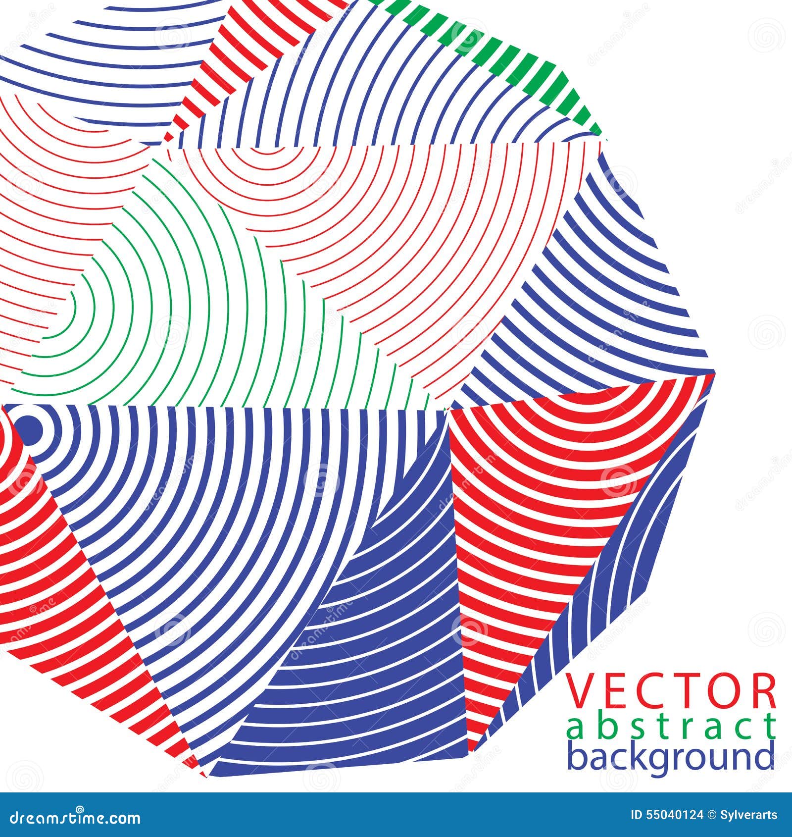 3D Vector Abstract Design Object, Polygonal Background Stock Vector ...