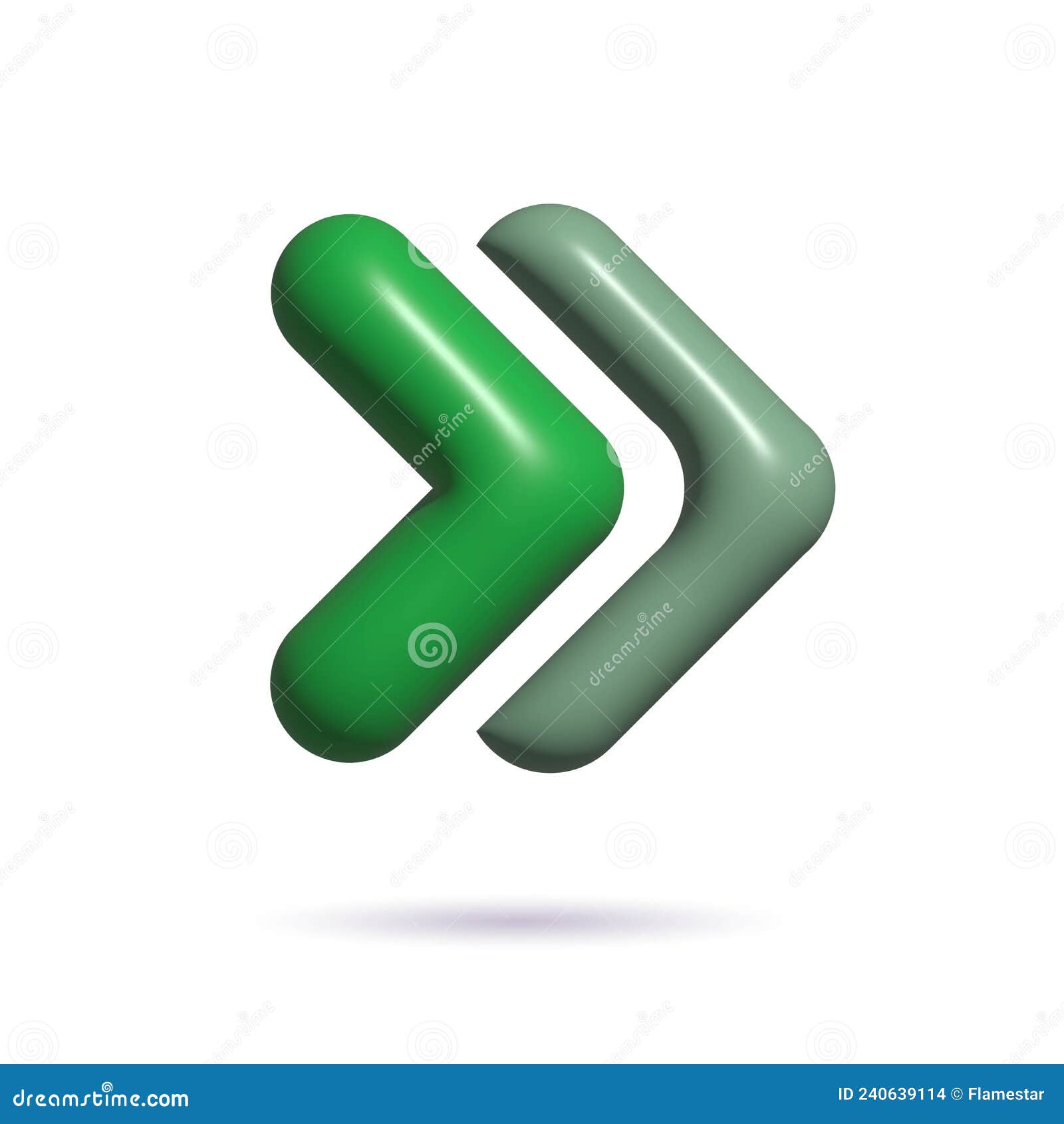 3d Vector Arrow for Web and UI Design. Vector Stock Vector ...