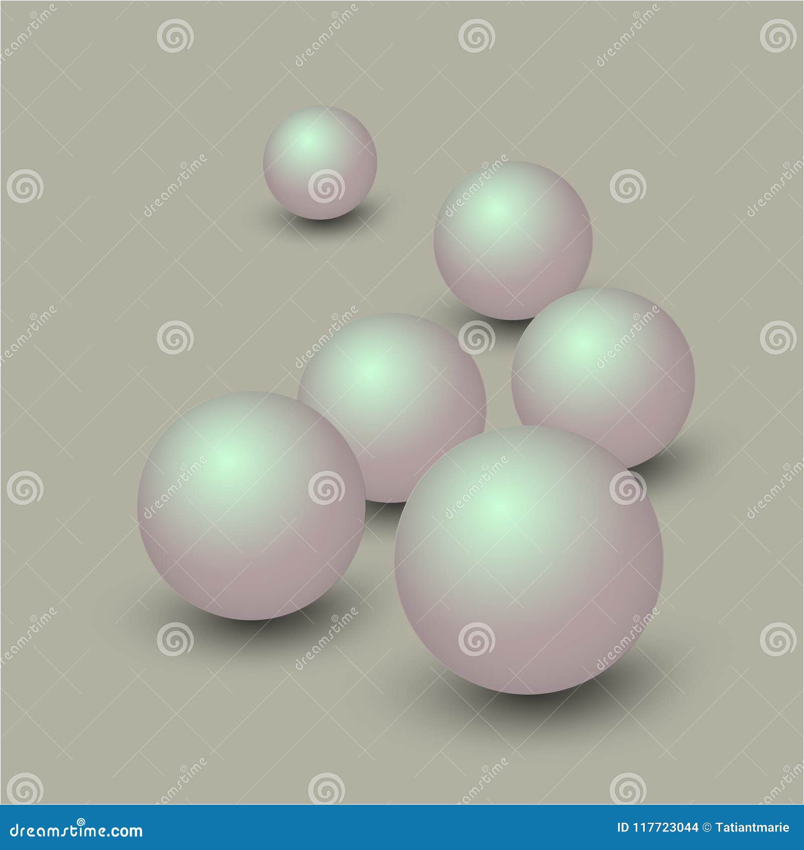 3d vector ball. stock vector. Illustration of pearl - 117723044