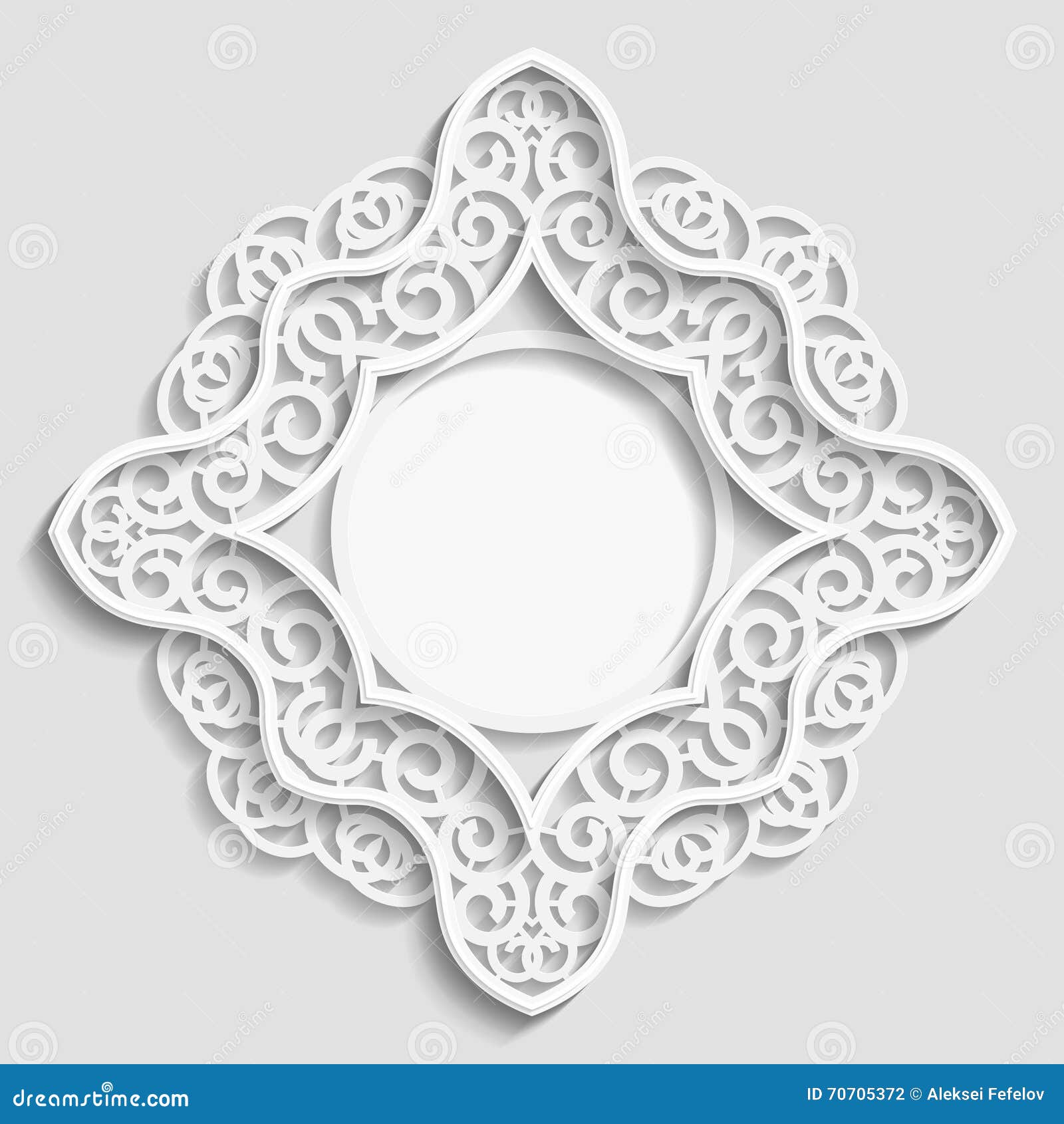 3D Vector Bas-relief Frame, Lacy Frame, Vintage Frame, Round Frame ...