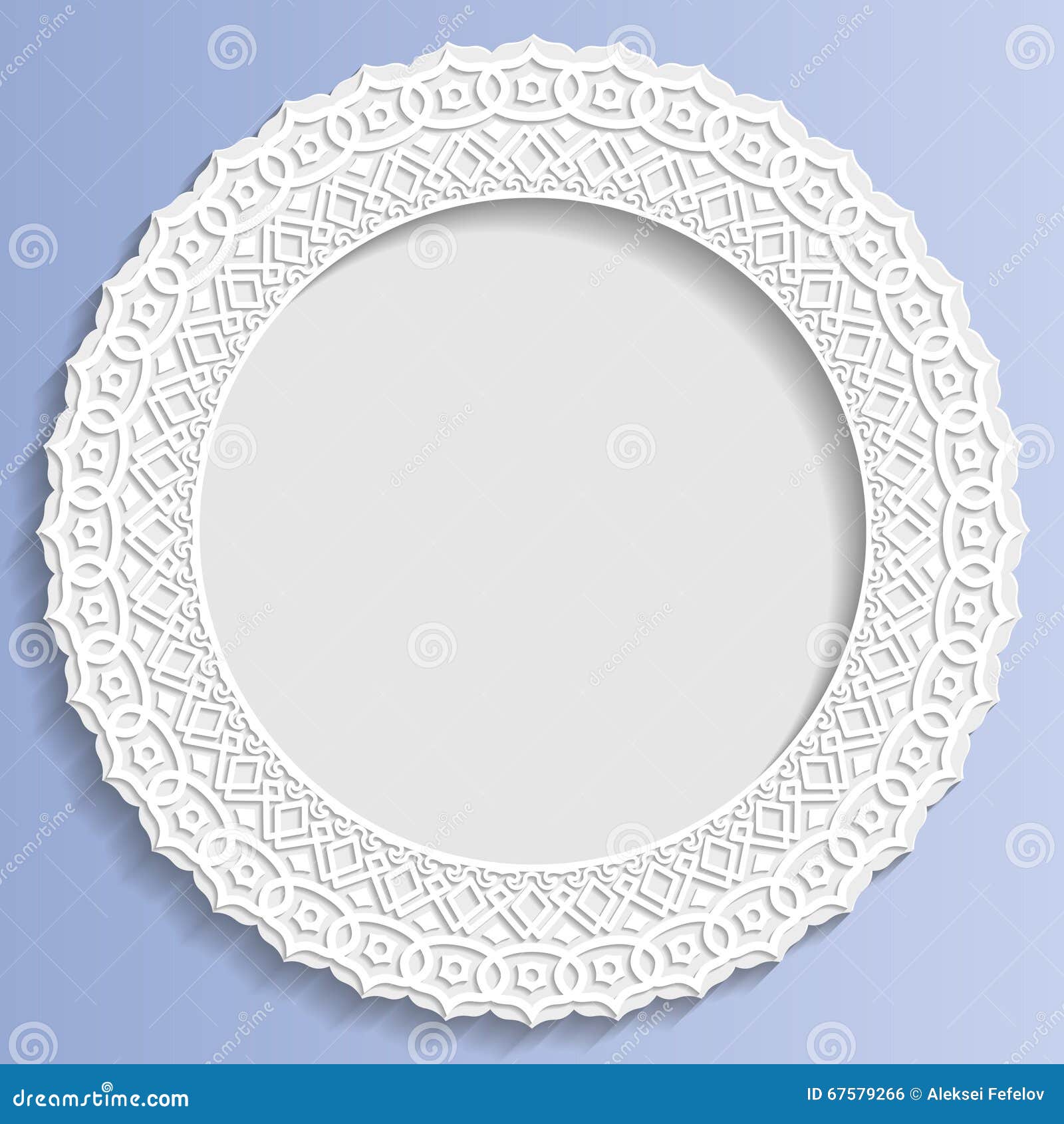 3D Vector Bas-relief Frame, Vignette with Ornaments, Decorative Plate ...