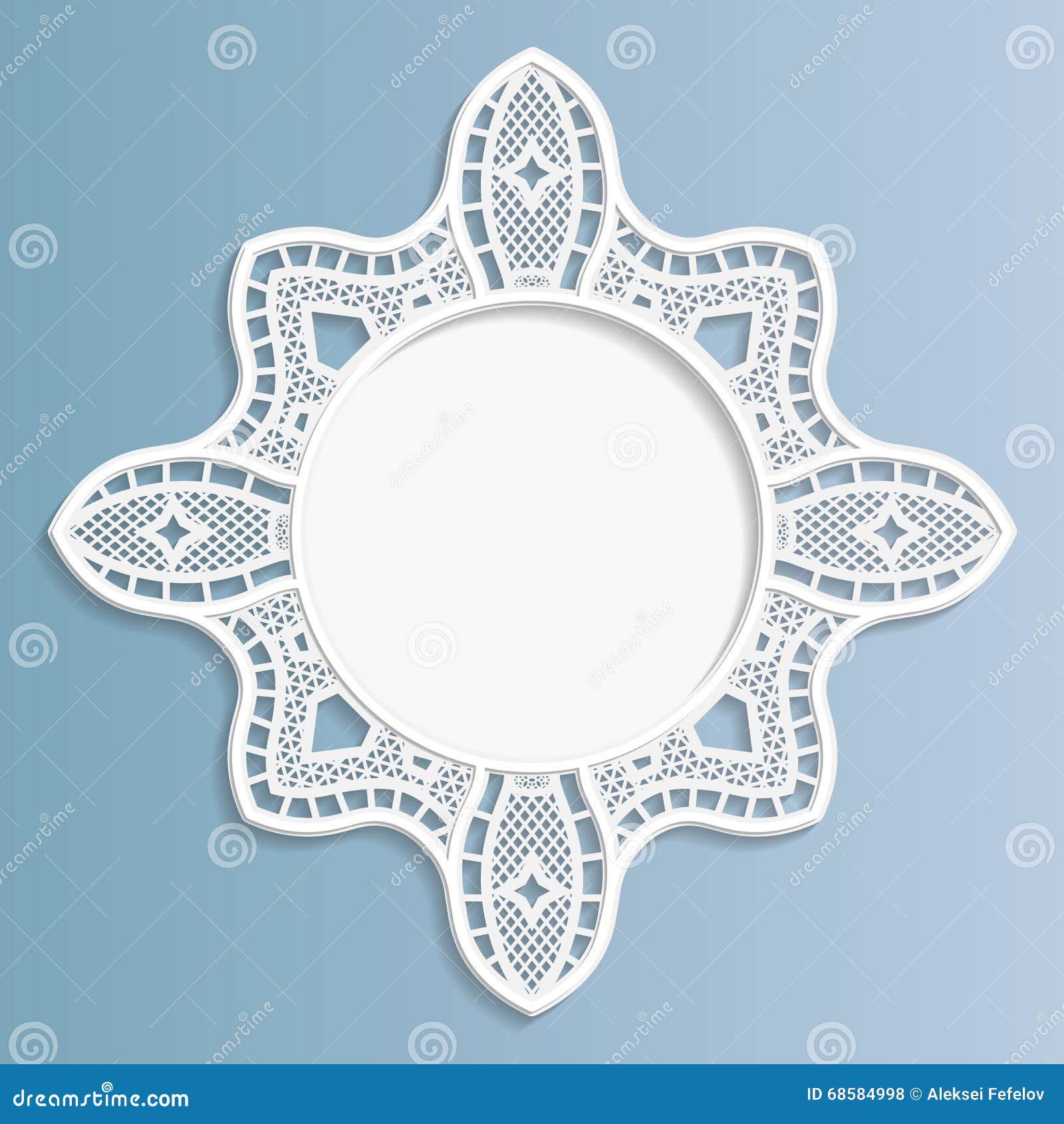 3D Vector Bas-relief Frame, Vignette with Ornaments, Festive Pattern ...