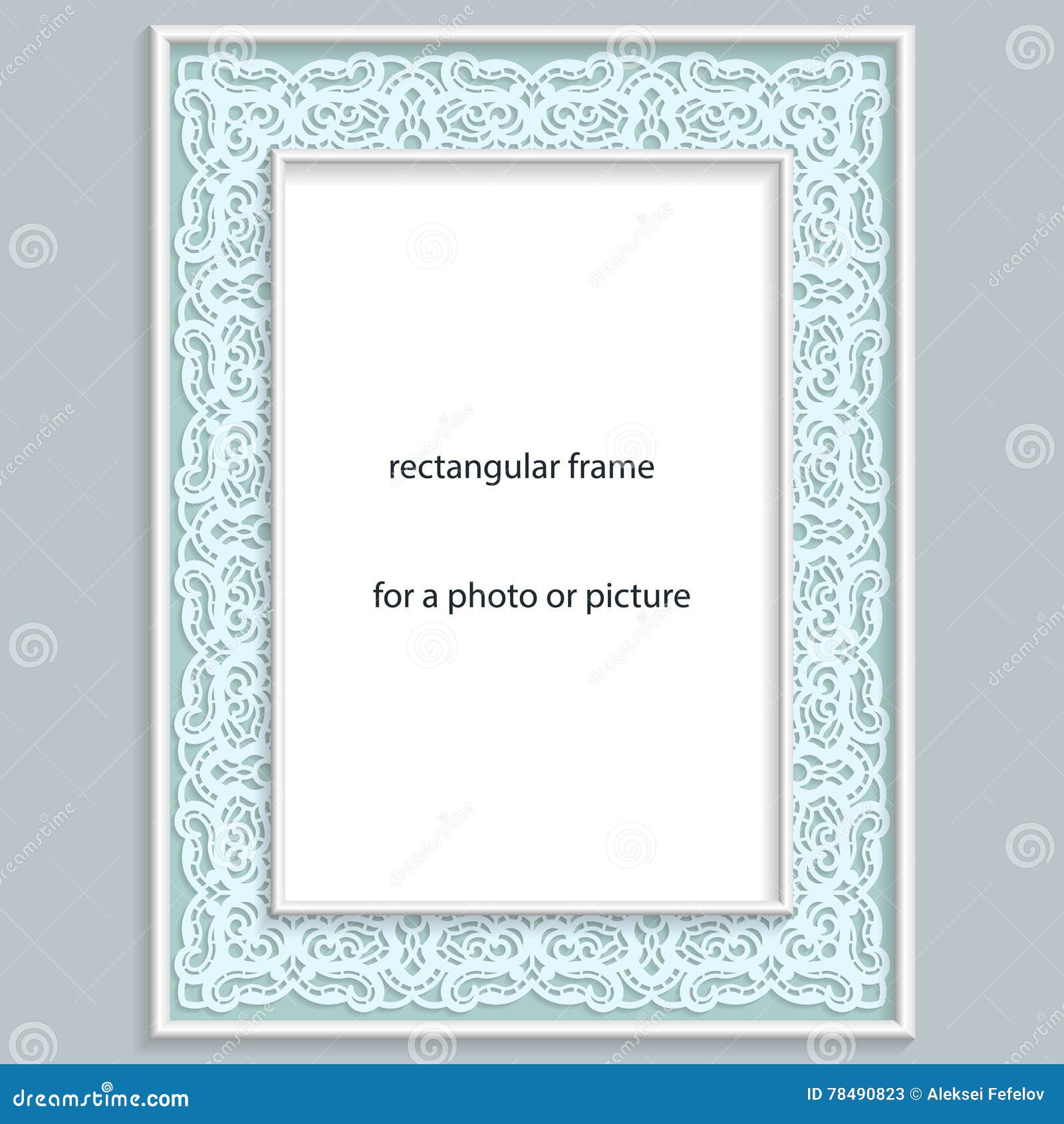 Rectangular Vignette Frame. Vector Illustration | CartoonDealer.com ...