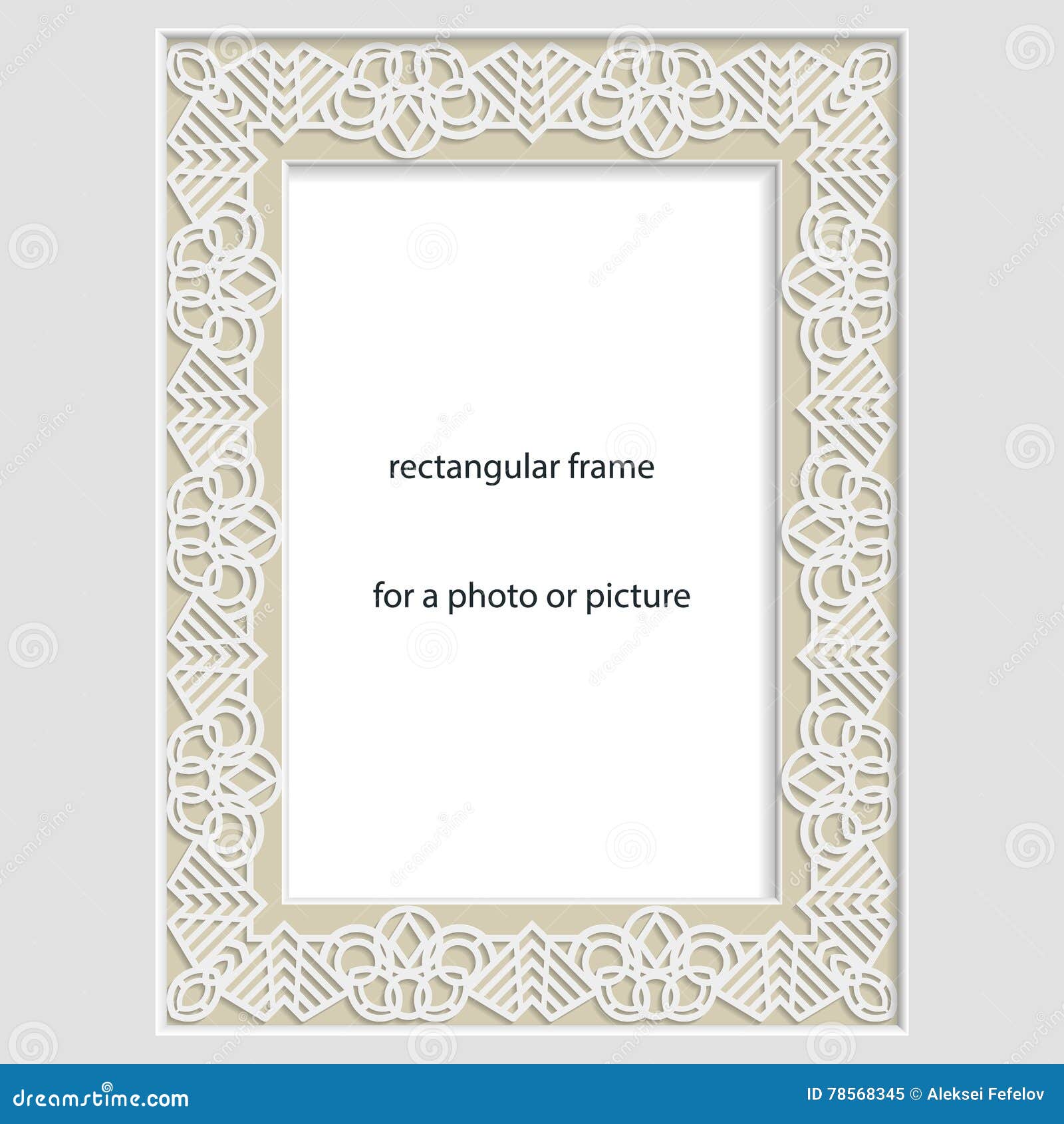 Rectangular Vignette Frame. Vector Illustration | CartoonDealer.com ...