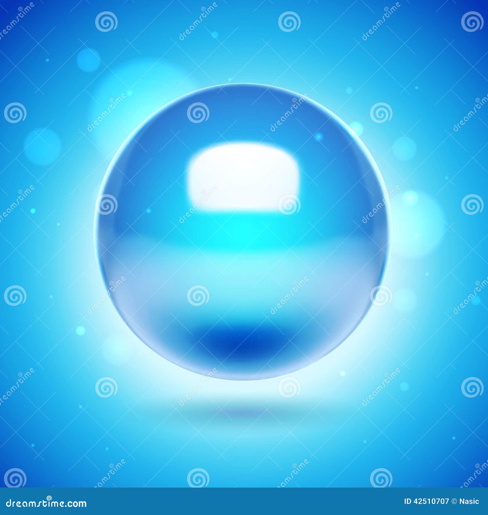 3d vector blue sphere stock vector. Illustration of dome - 42510707