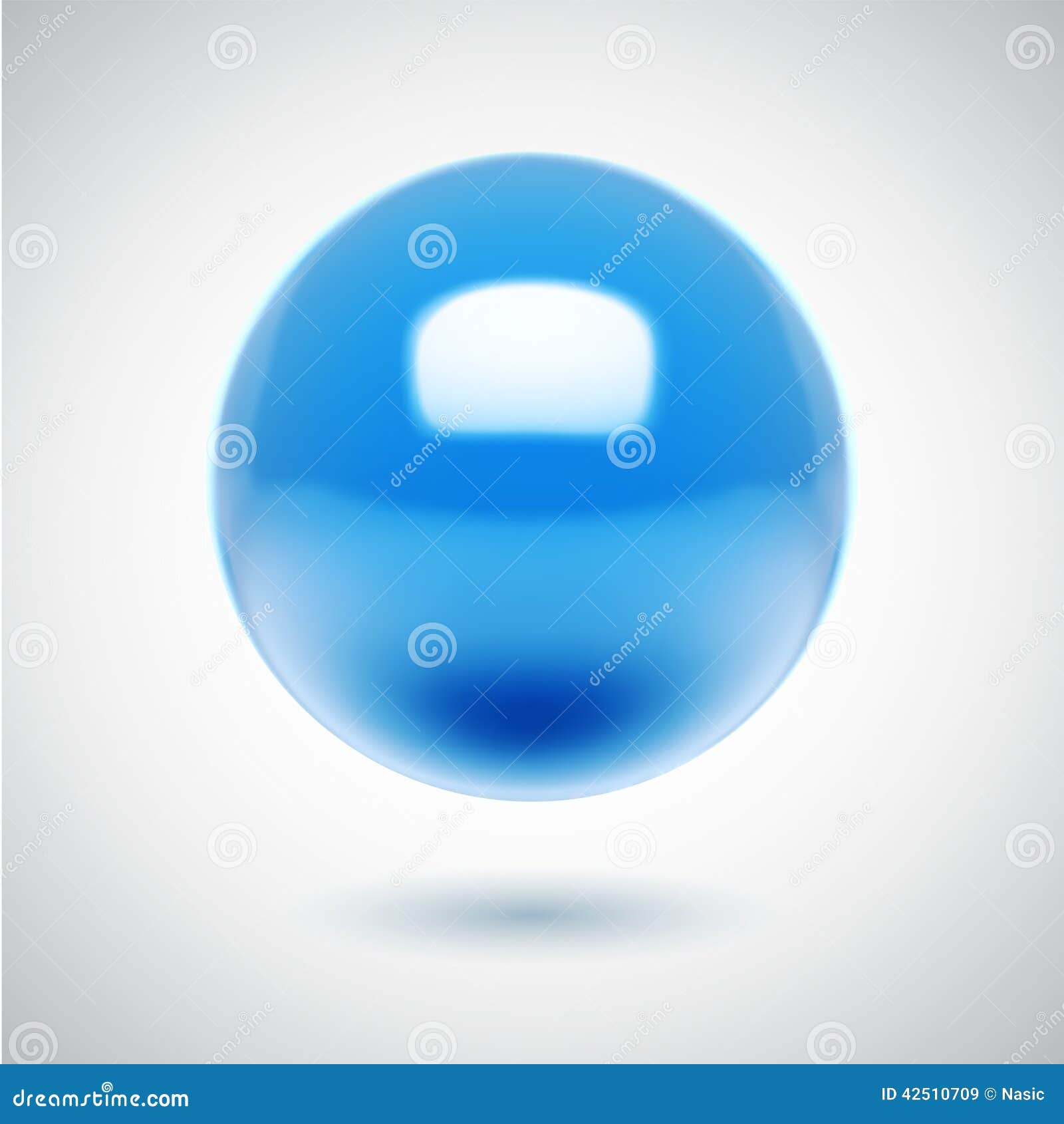 3d vector blue sphere stock vector. Illustration of blue - 42510709