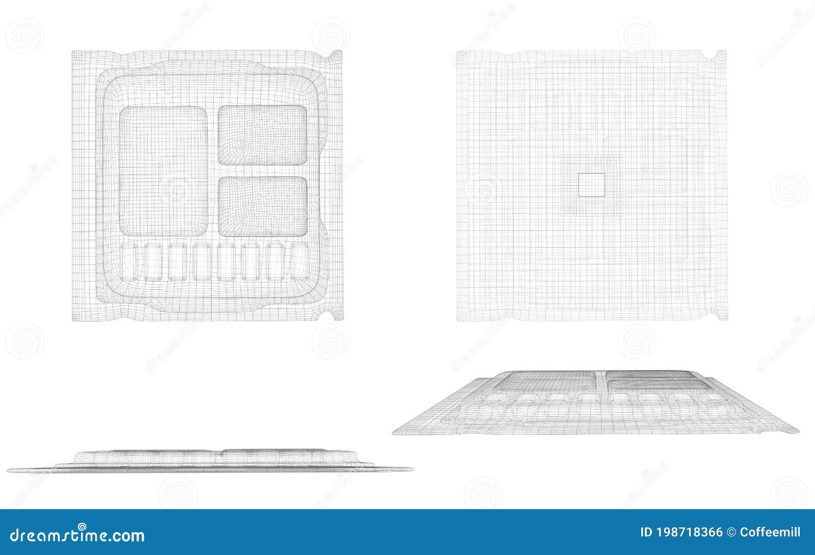 3d Vector Chip Set for Computer Stock Vector - Illustration of white ...