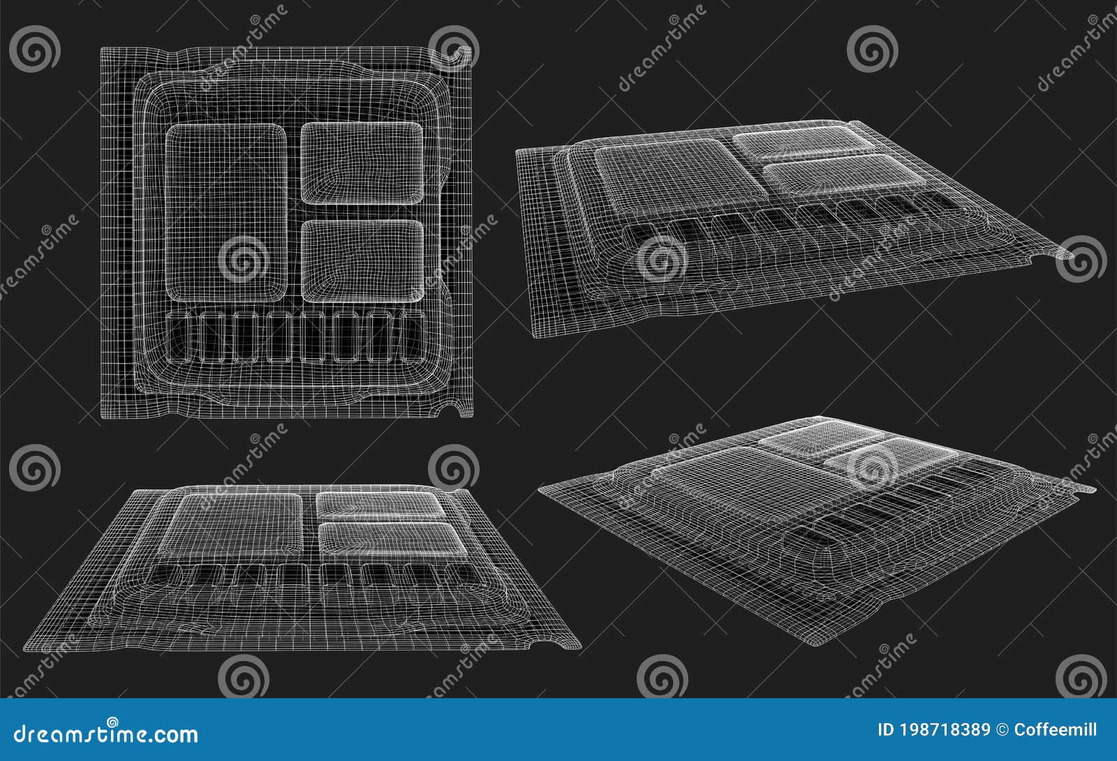 3d Vector Chip Set for Computer Stock Vector - Illustration of business ...
