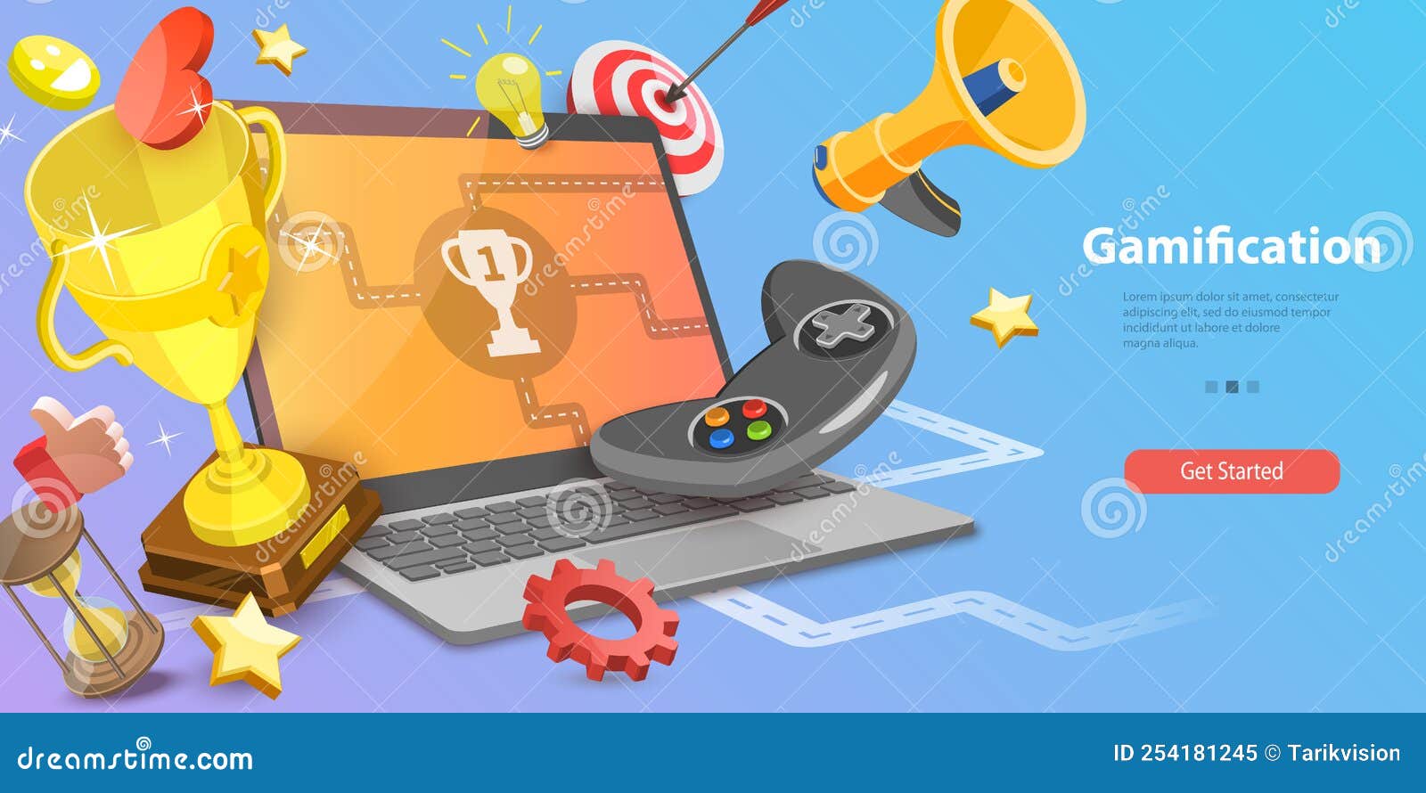3D Vector Conceptual Illustration of Gamification Stock Vector ... 3D Vector Conceptual Illustration of Gamification Stock Vector ...