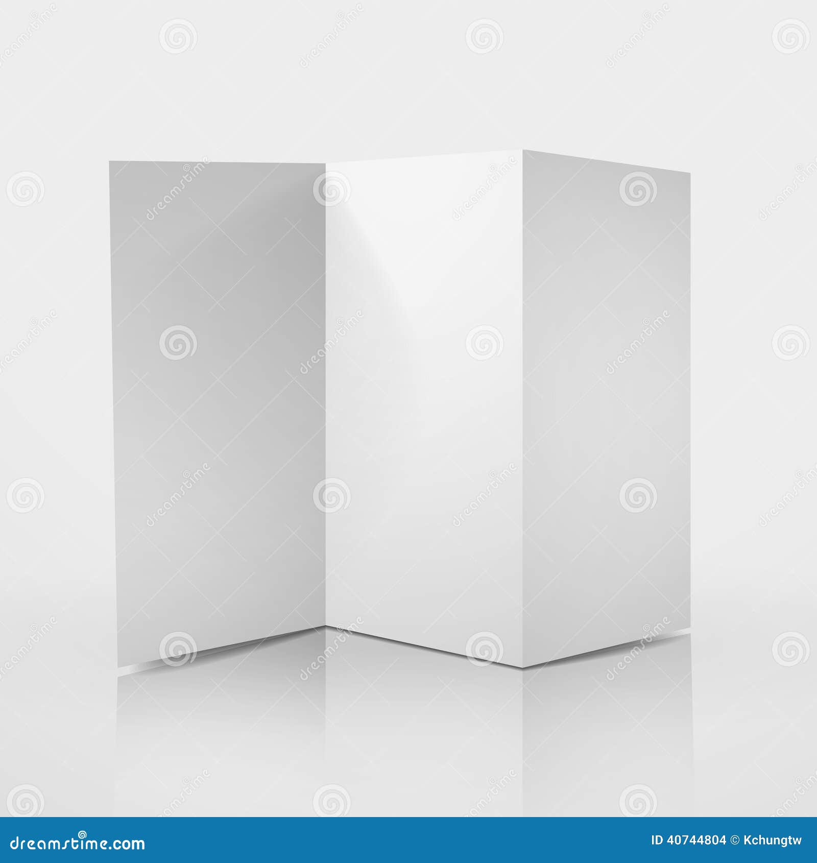 3d Vector Flyer with Zig Zag Z-Fold Stock Vector - Illustration of ...