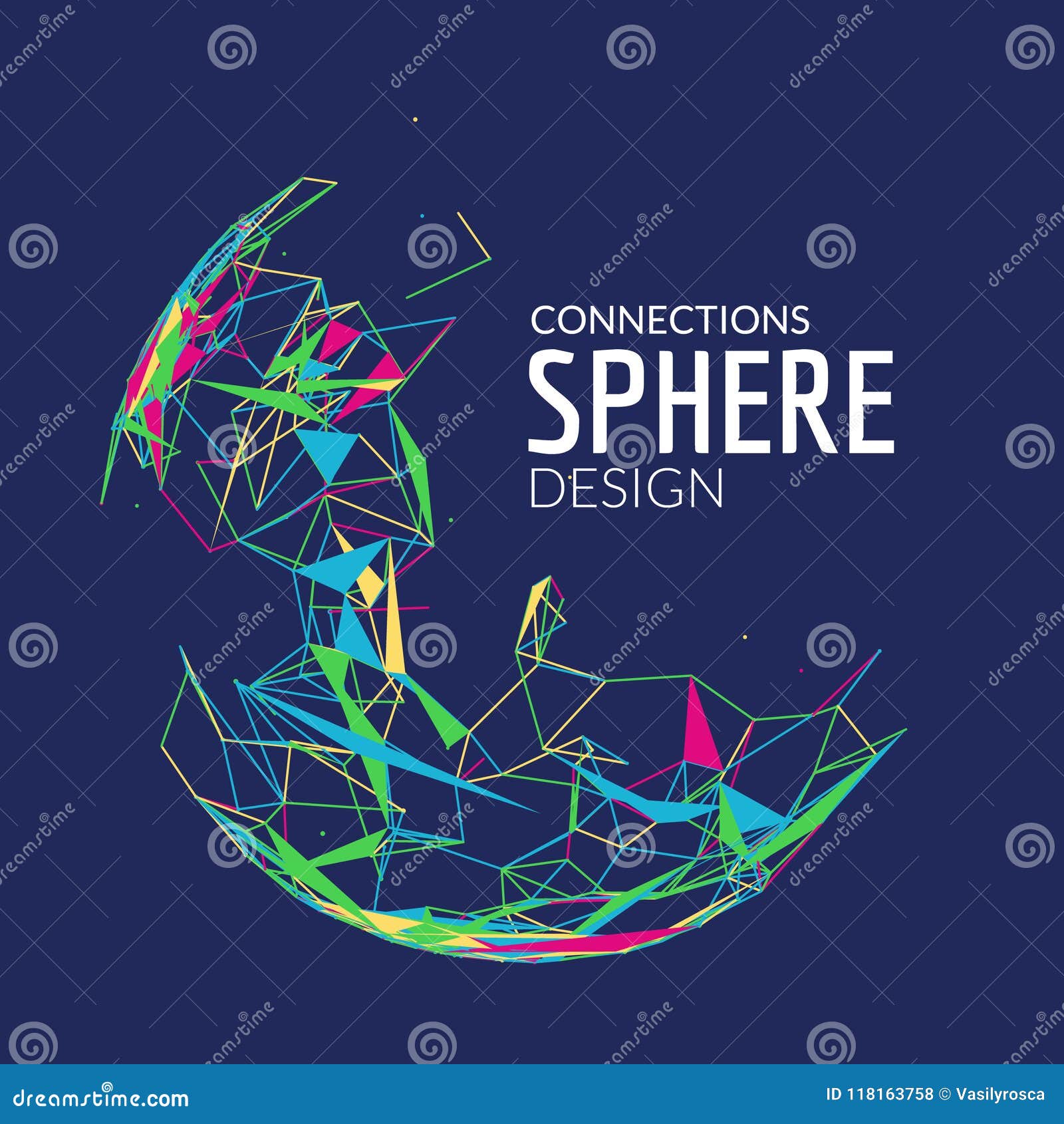 3d Vector Geometric Background for Business or Science Presentation ...