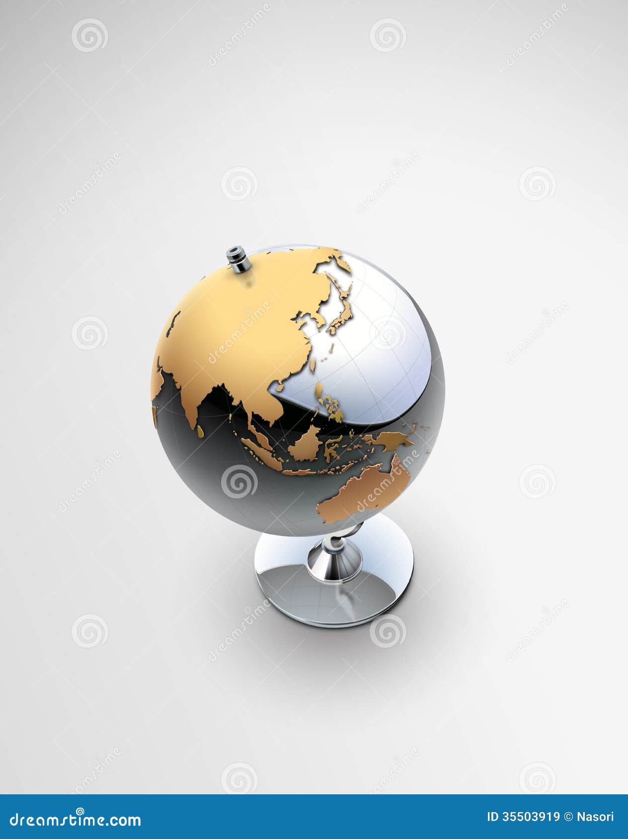 3D Vector globe stock illustration. Illustration of symbol - 35503919