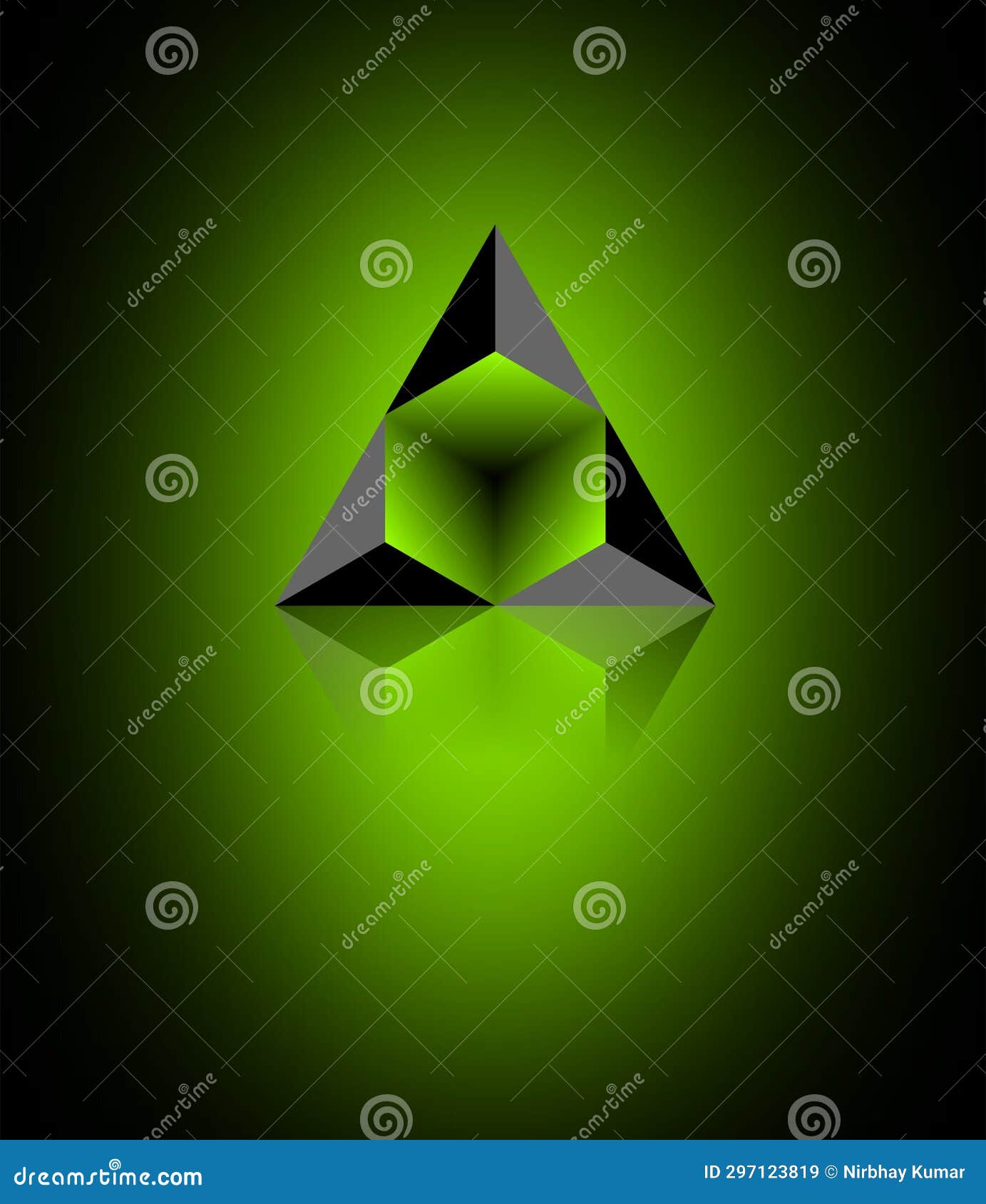 3D Vector Icon Featuring a Vibrant Green Square Enclosed within a ...