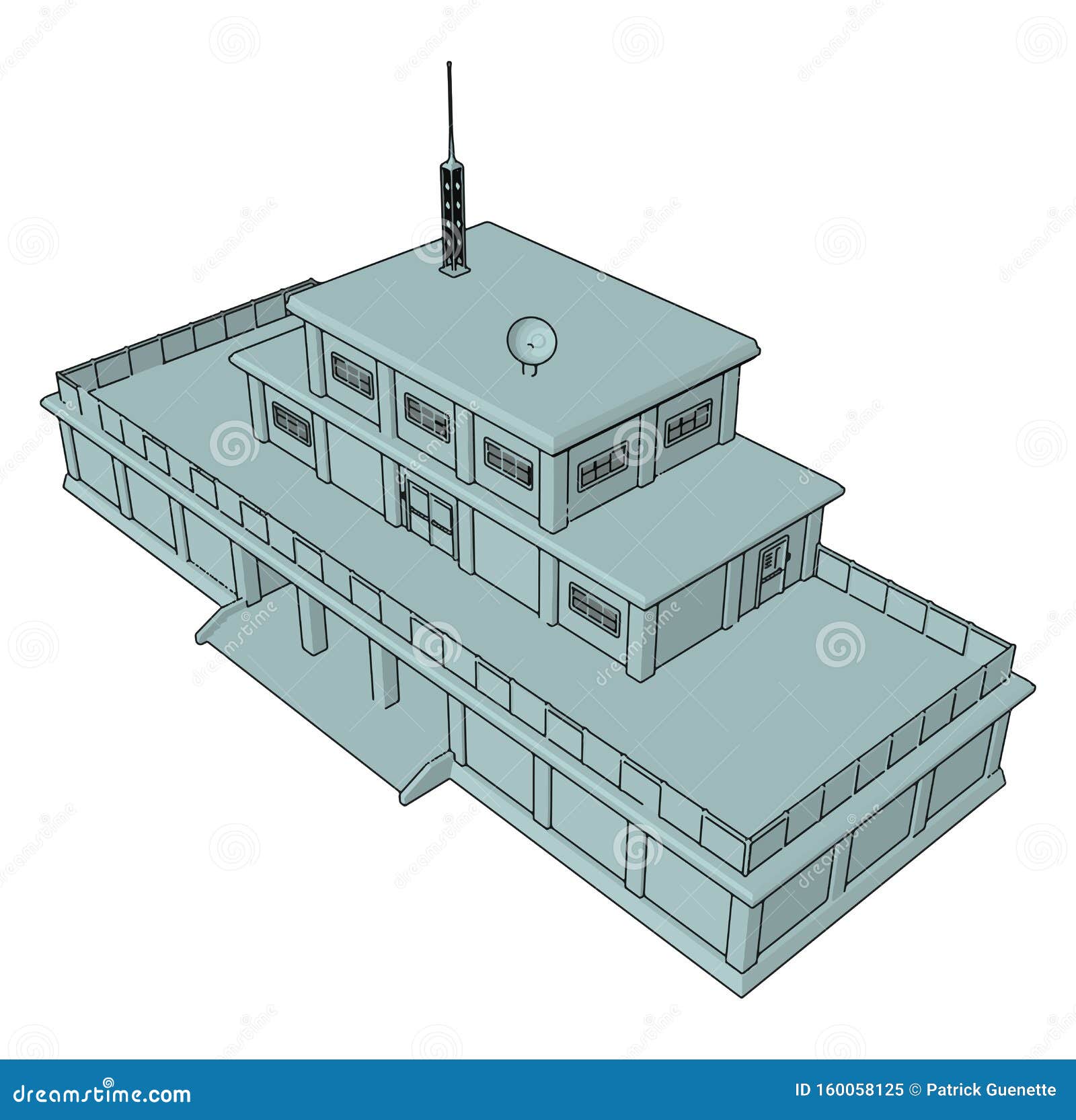 Military Barracks Illustration | CartoonDealer.com #78475119