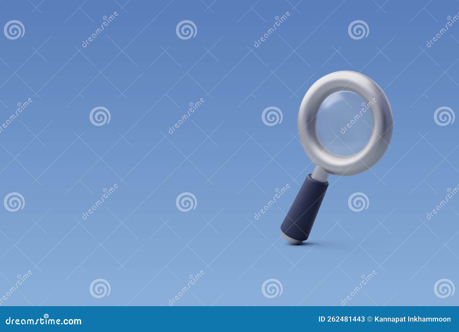 3d Vector Magnifying Glass. Finding, Reading, Research, Analysis ...