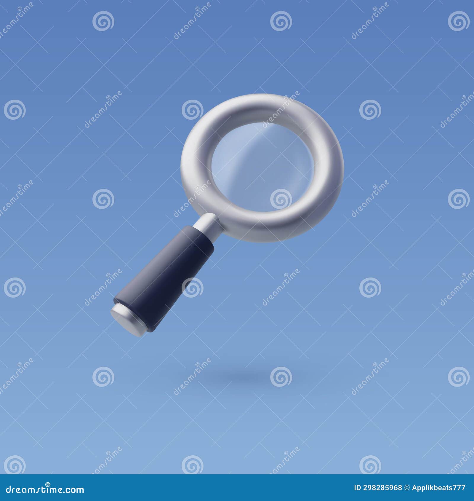 3d Vector Magnifying Glass. Finding, Reading, Research, Analysis ...