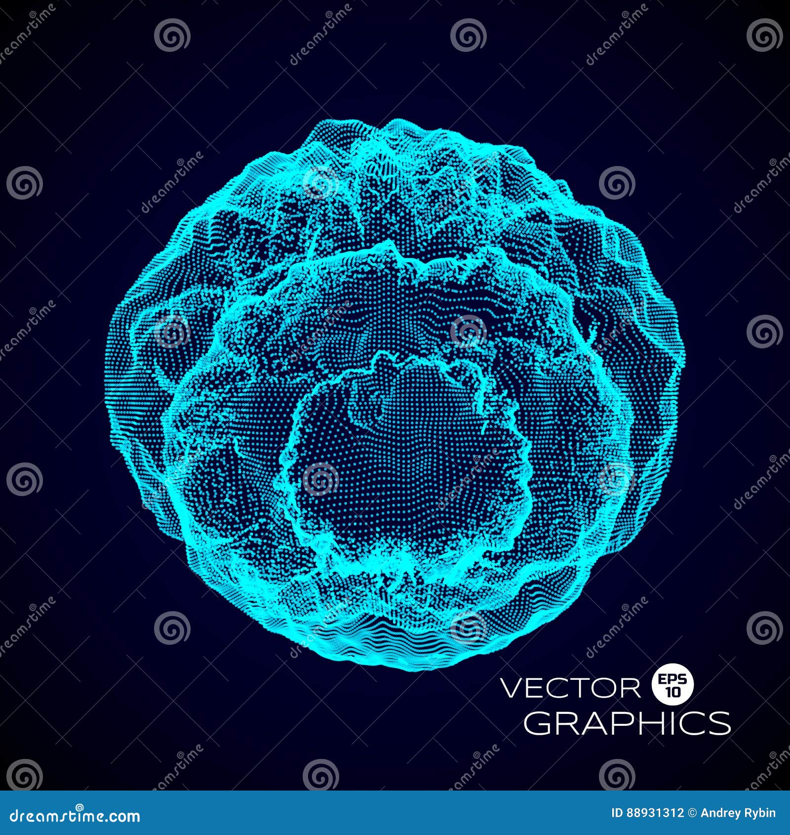 3d vector object stock vector. Illustration of form, element - 88931312