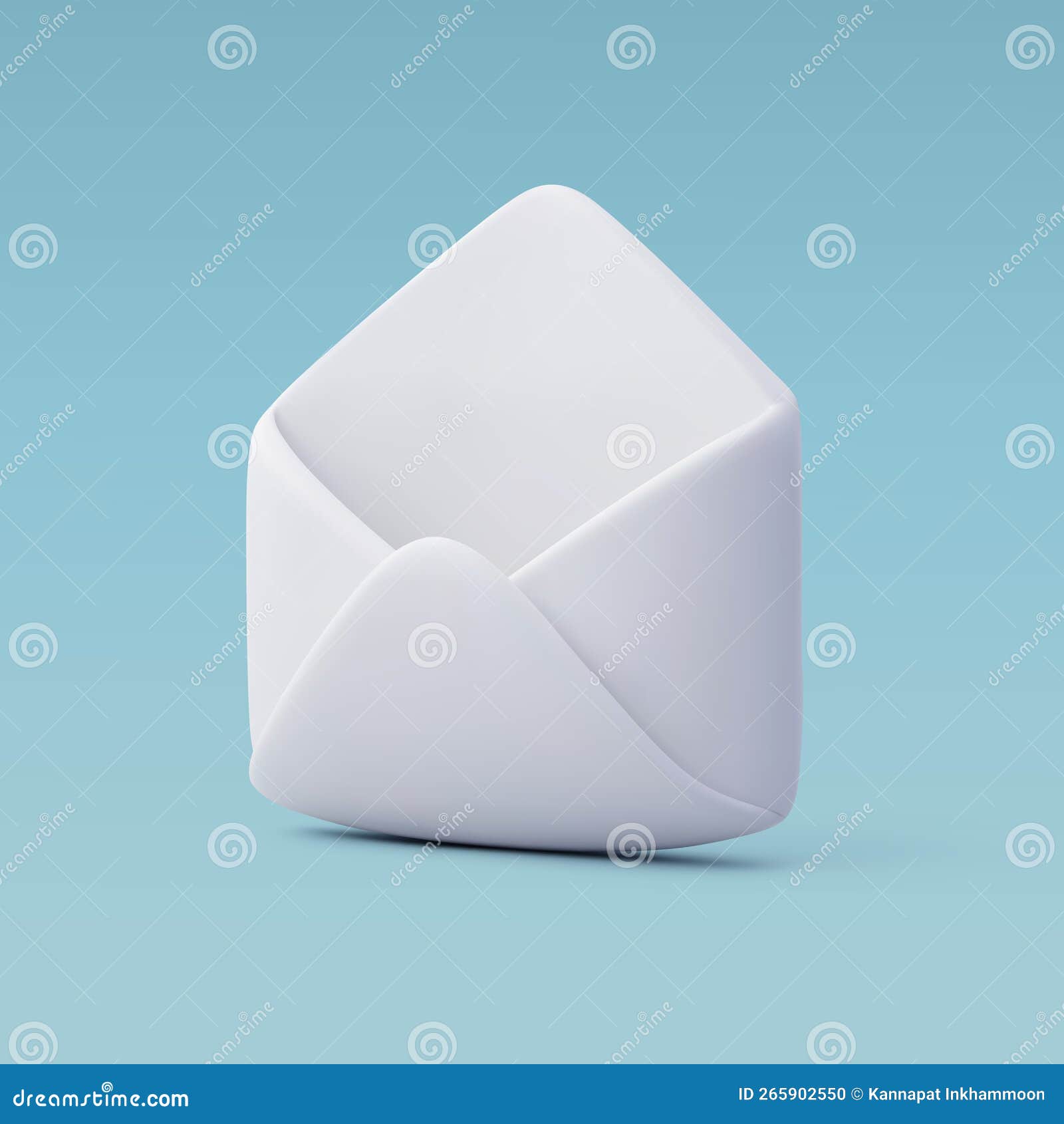 3d Vector Open Mail Letter. Business and Electronic Mail Concept Stock ...
