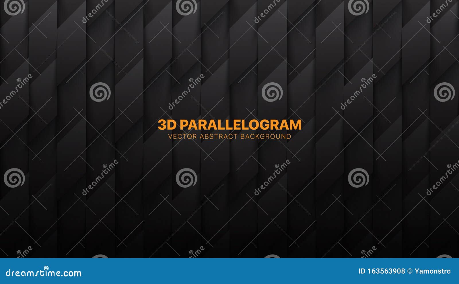 3D Vector Parallelograms Pattern Conceptual Abstract Dark Background ...