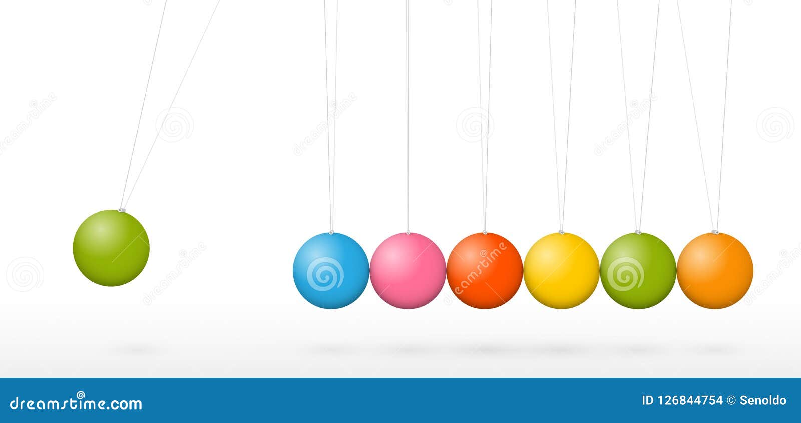 3D Vector Pendulum - Newton`s Cradle - Seven Colorful Pendulum in Raw ... 3D Vector Pendulum - Newton`s Cradle - Seven Colorful Pendulum in Raw ...