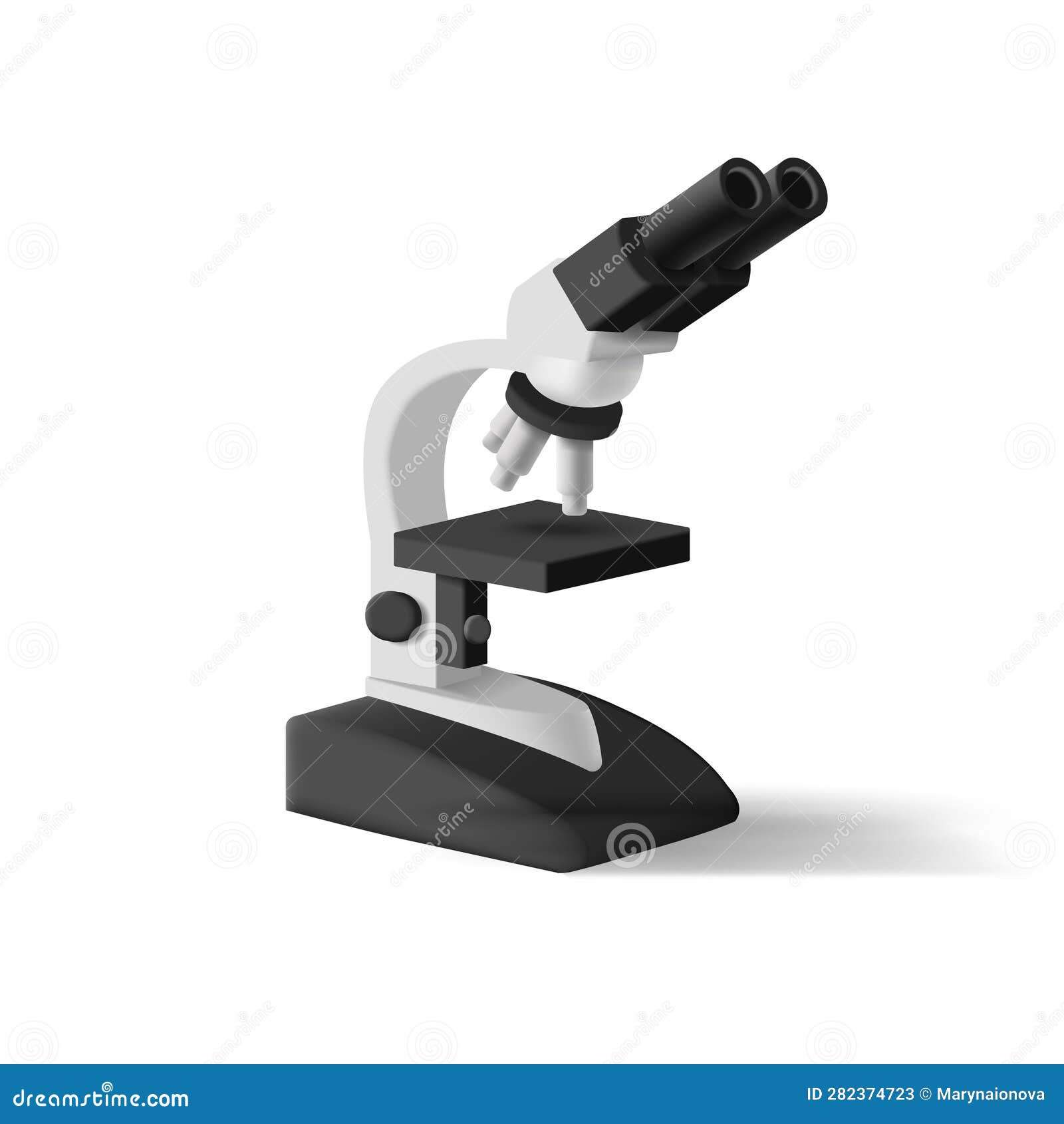 Realistic Microscope Parts Infographic Presentation Chart Vector ...
