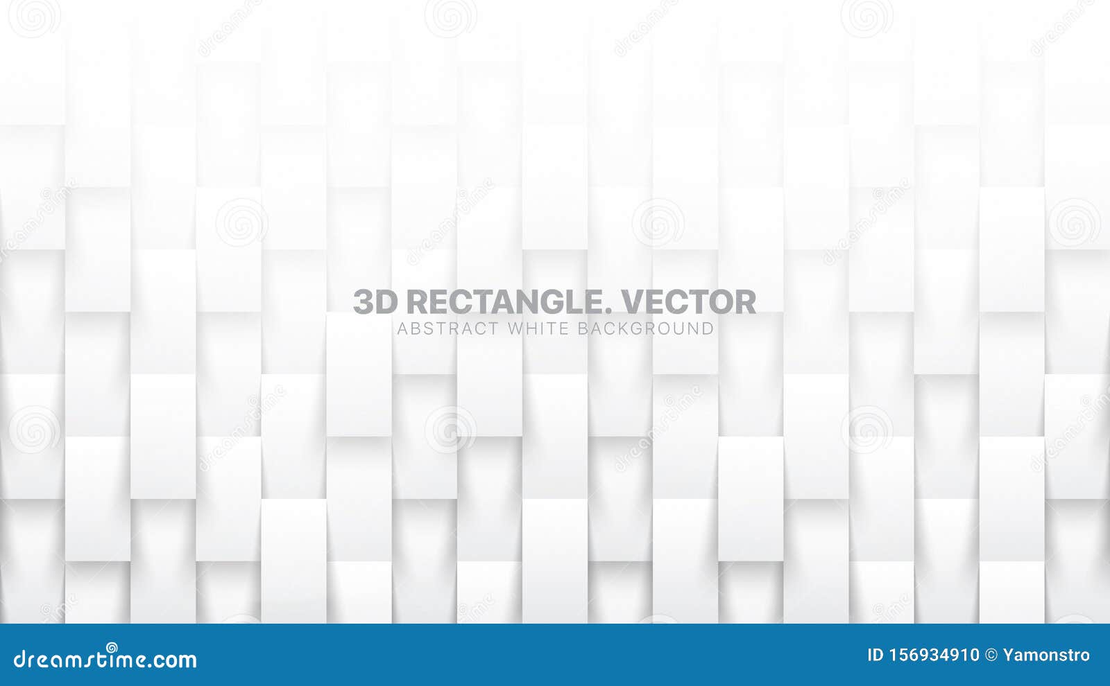 3D Vector Rectangles Pattern Conceptual Sci-Fi Abstract White ...