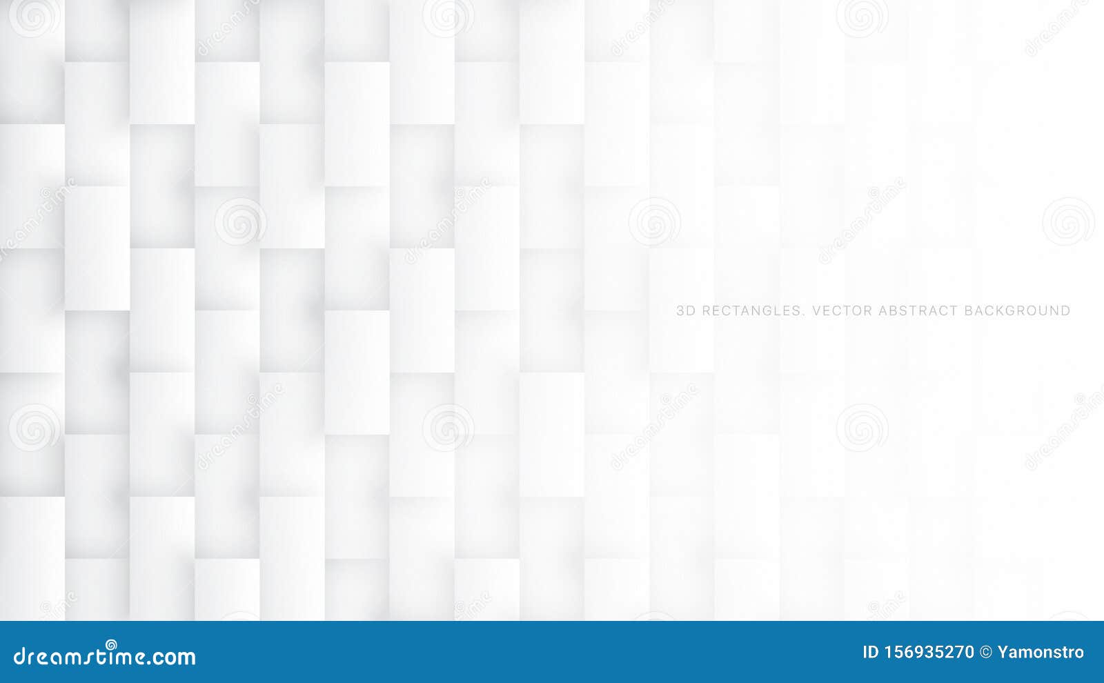 3D Vector Rectangles Pattern Simple White Abstract Background Stock ...