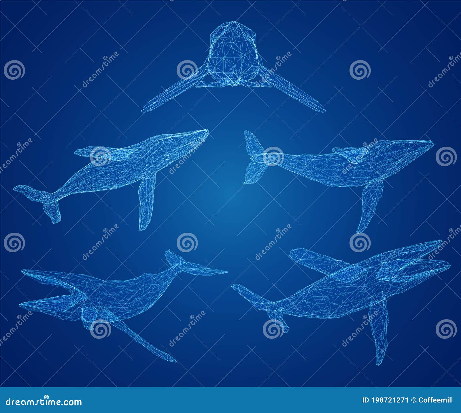 3d Vector Set. Ocean Protection Stock Vector - Illustration of animal ...