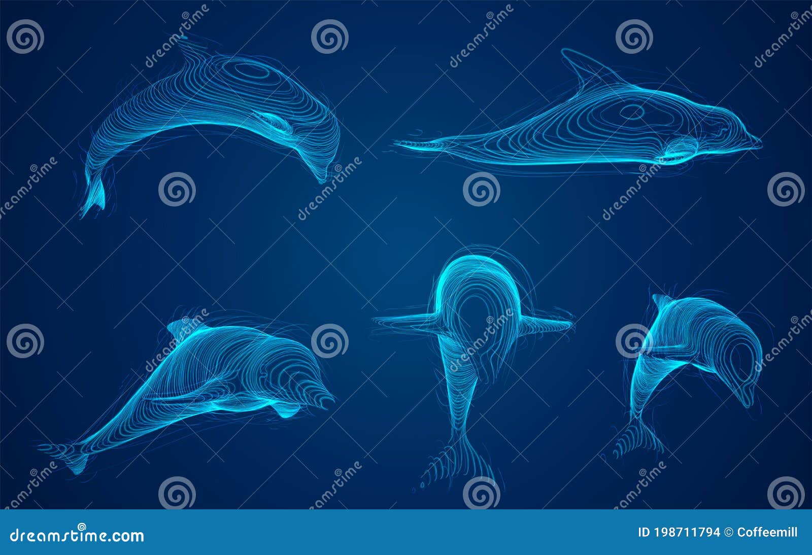 3d Vector Set. Ocean Protection Stock Vector - Illustration of ...