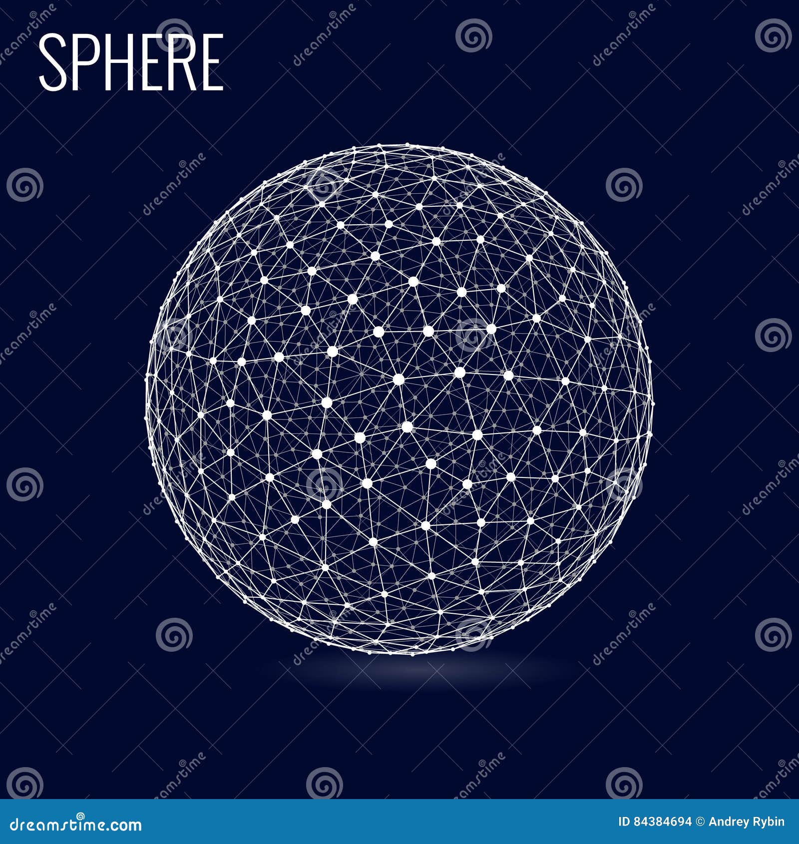 3d vector sphere stock vector. Illustration of glow, blue - 84384694