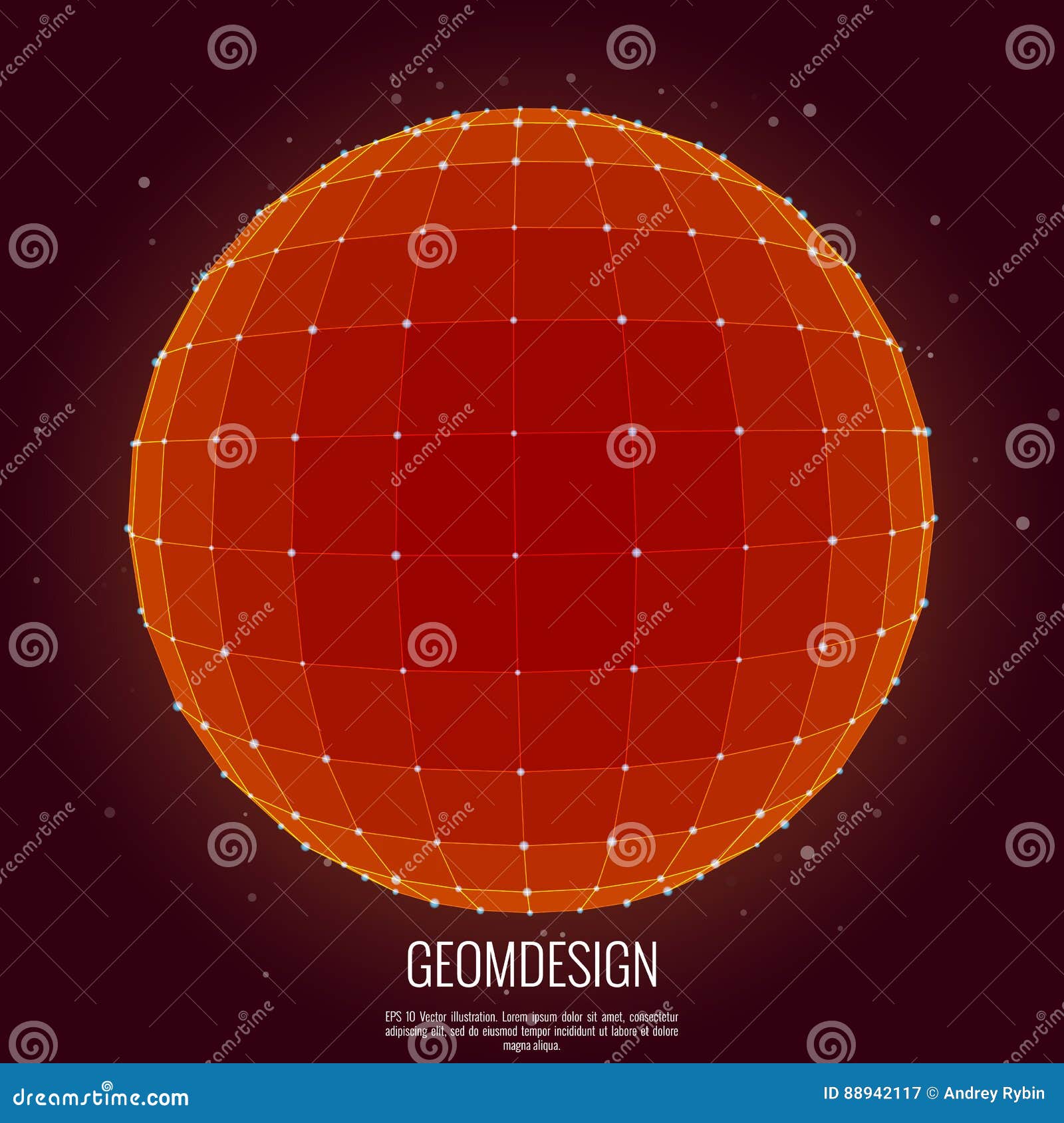 3d vector sphere stock vector. Illustration of light - 88942117