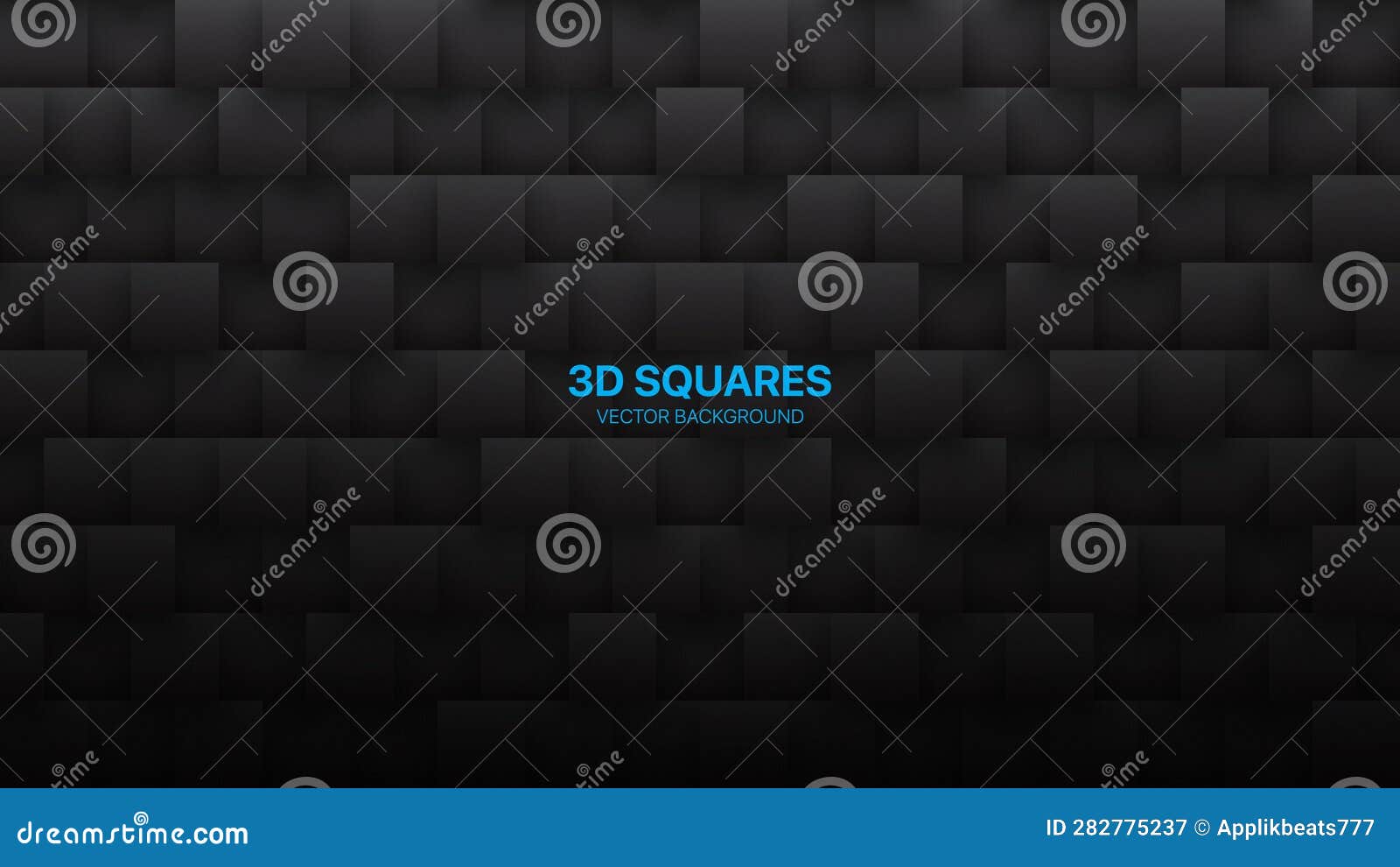 3D Vector Squares Technologic Dark Gray Abstract Background. Science Conceptual Technology Three ...