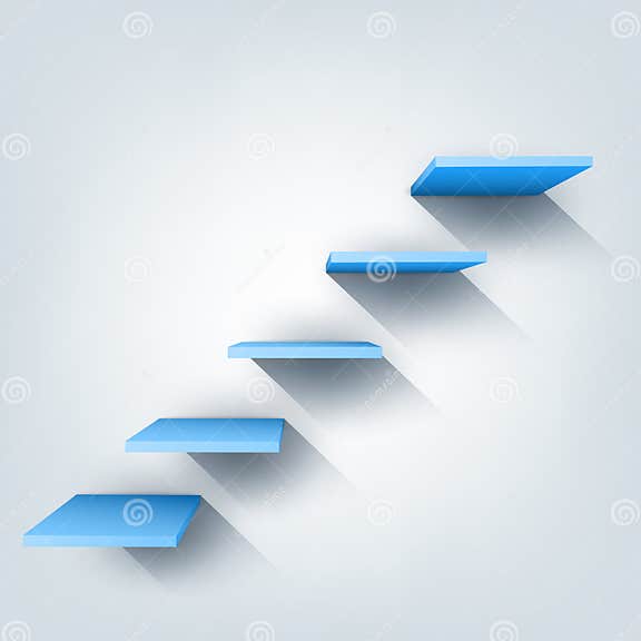 3d vector stairs stock vector. Illustration of development - 38348286