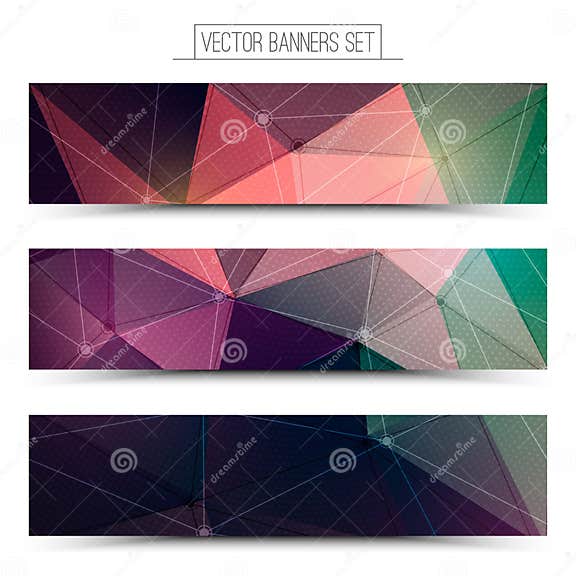 3d Vector Technology Web Banners Stock Vector - Illustration of defense ...