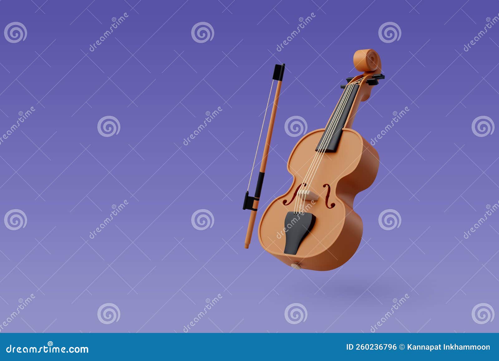 Fiddlestick For Violin. Vector Illustration. Isolated Object On A White ...