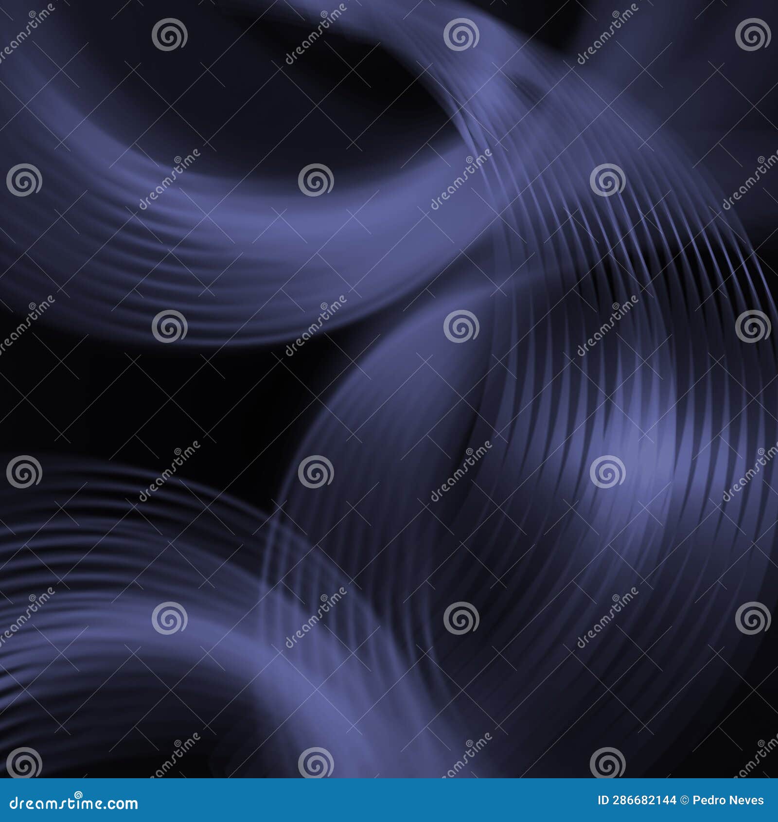 3d Vector Wave Lines Pattern Smooth Curve Flowing Dynamic White Light