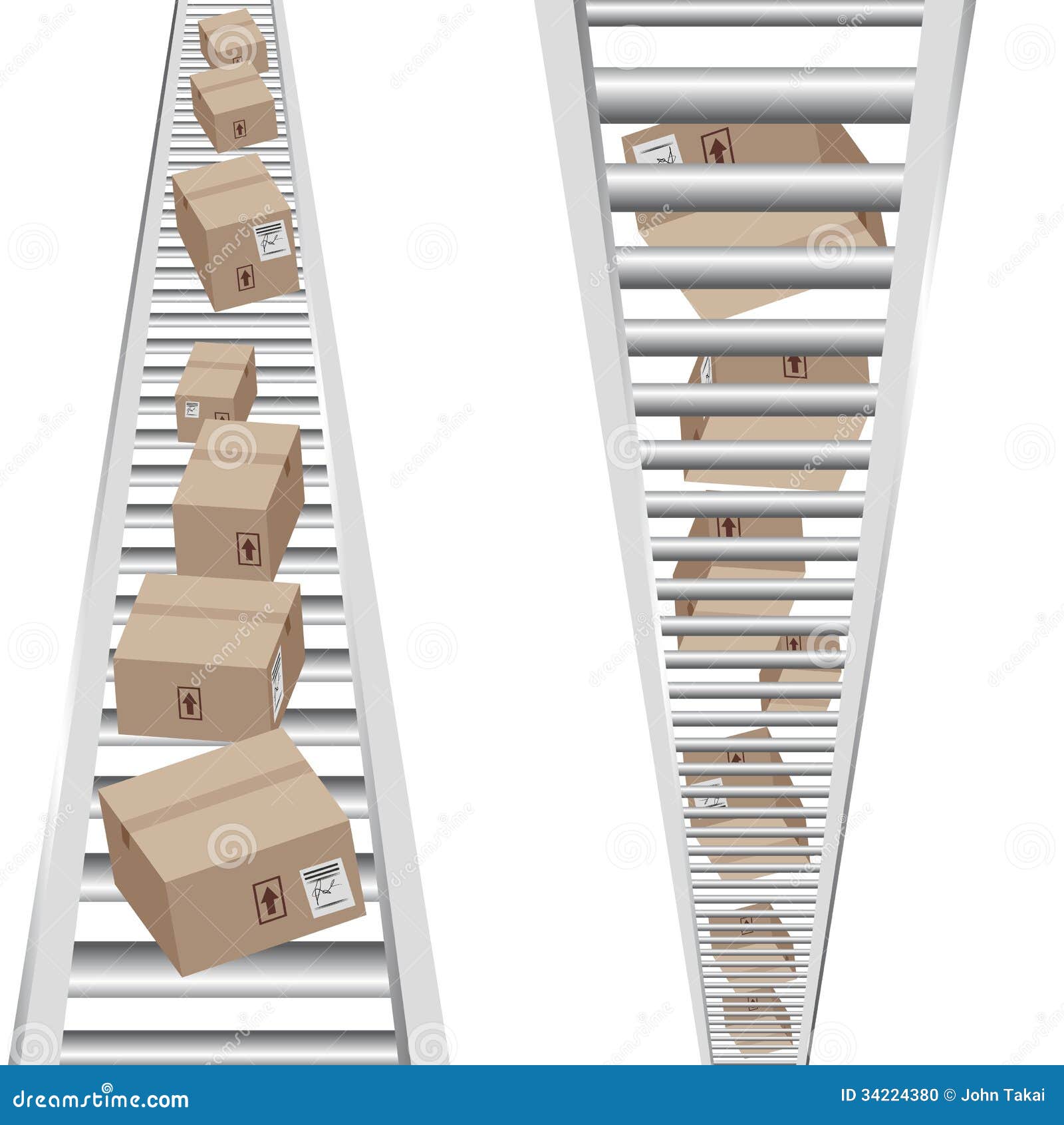 3d Verticale Transportband vector illustratie. Illustration of ...