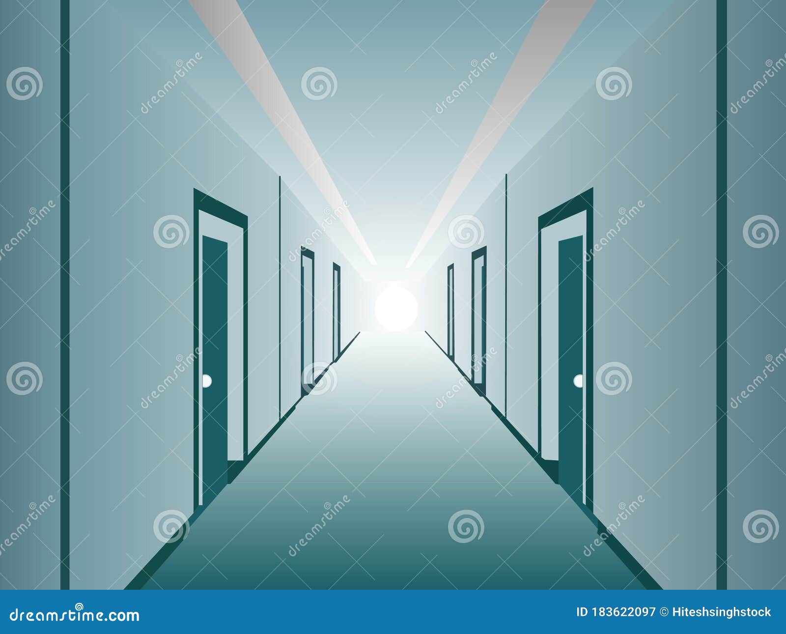 3D View of a Big Room in Vector Format Stock Vector - Illustration of ...