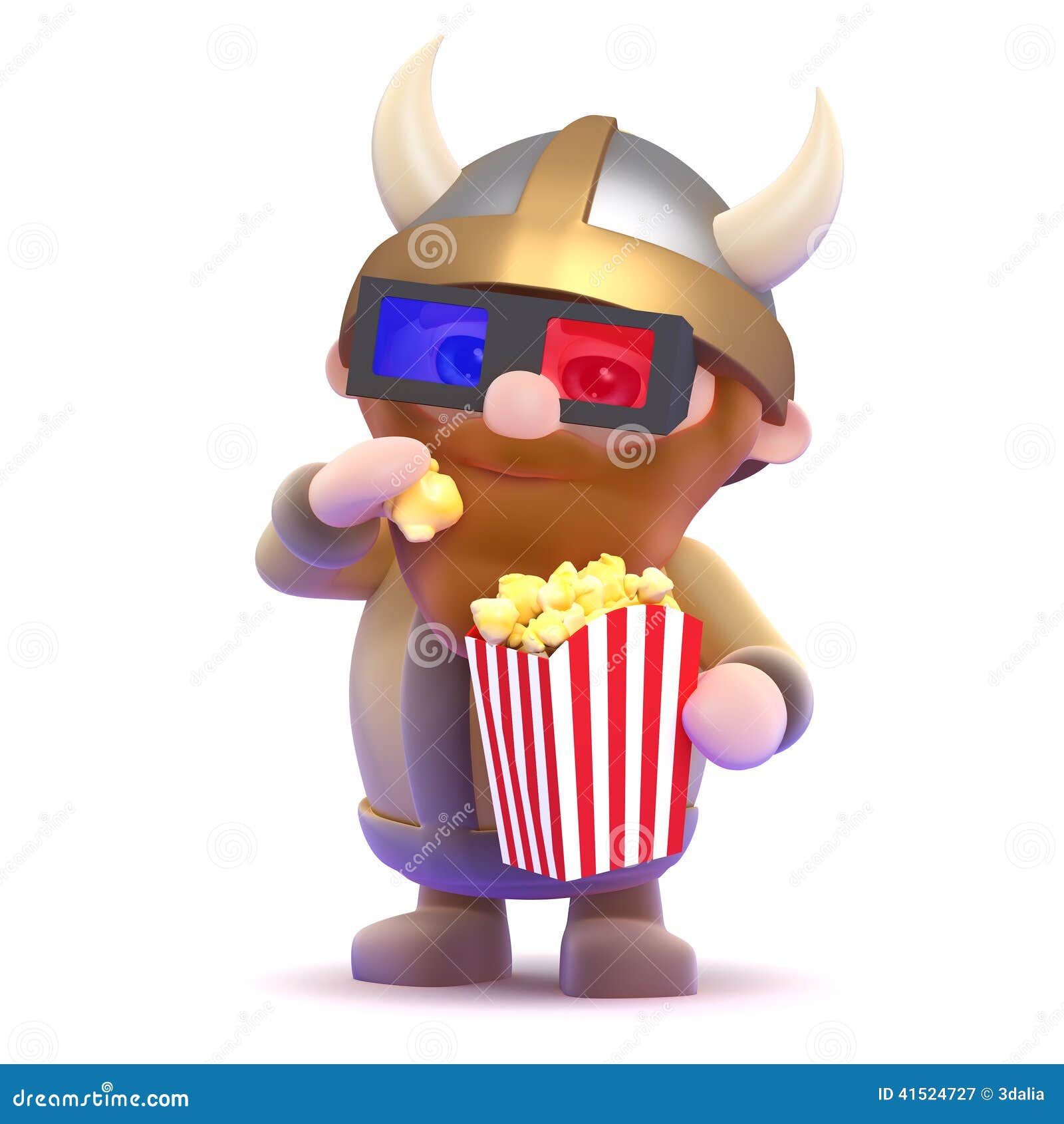 3d Viking popcorn stock illustration. Illustration of warrior - 41524727