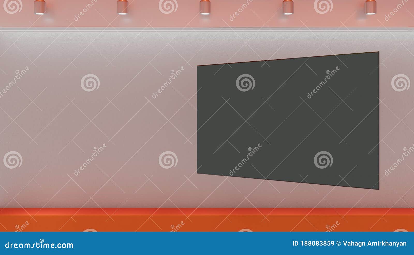 Virtual Studio 3D Illustration Stock Illustration - Illustration of ...