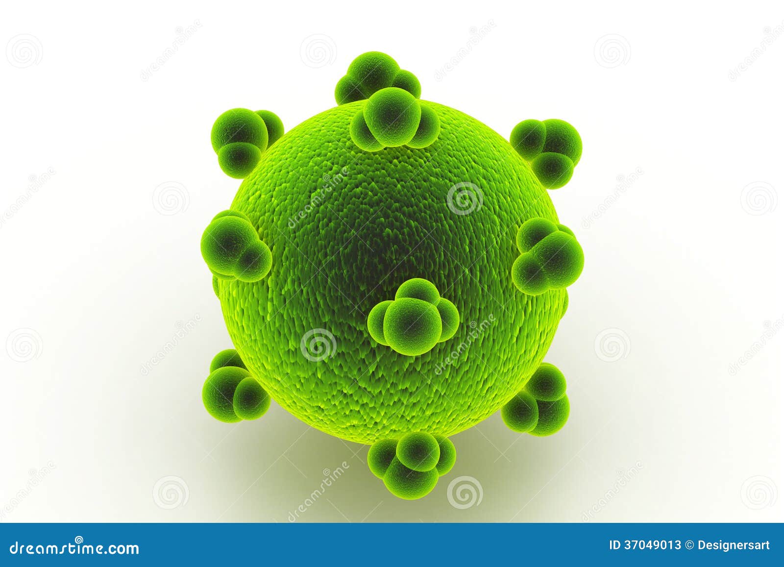 3d virus stock illustration. Illustration of life, microbe - 37049013