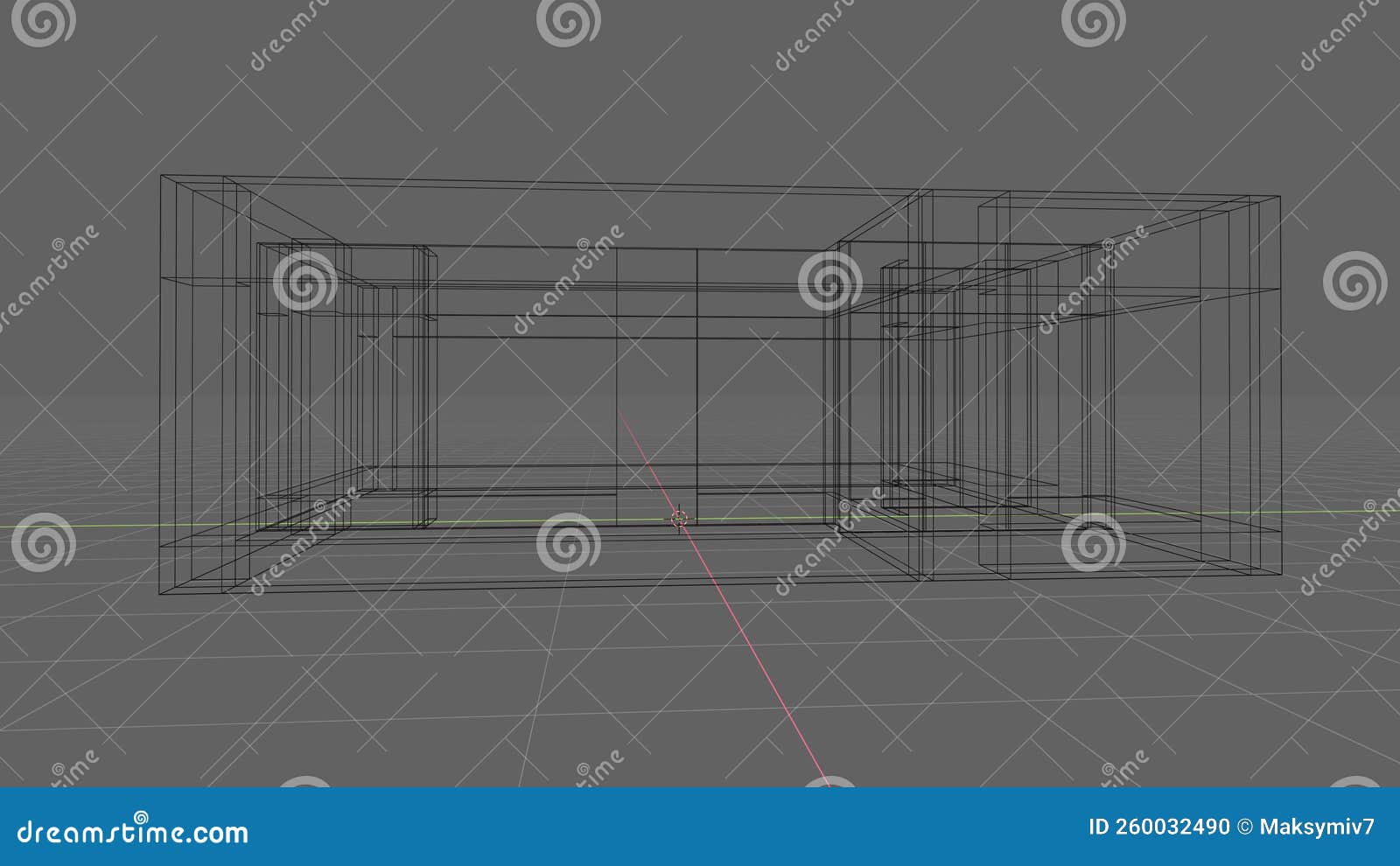 3D Visualization of the Apartment Plan in a Professional Program Stock ...