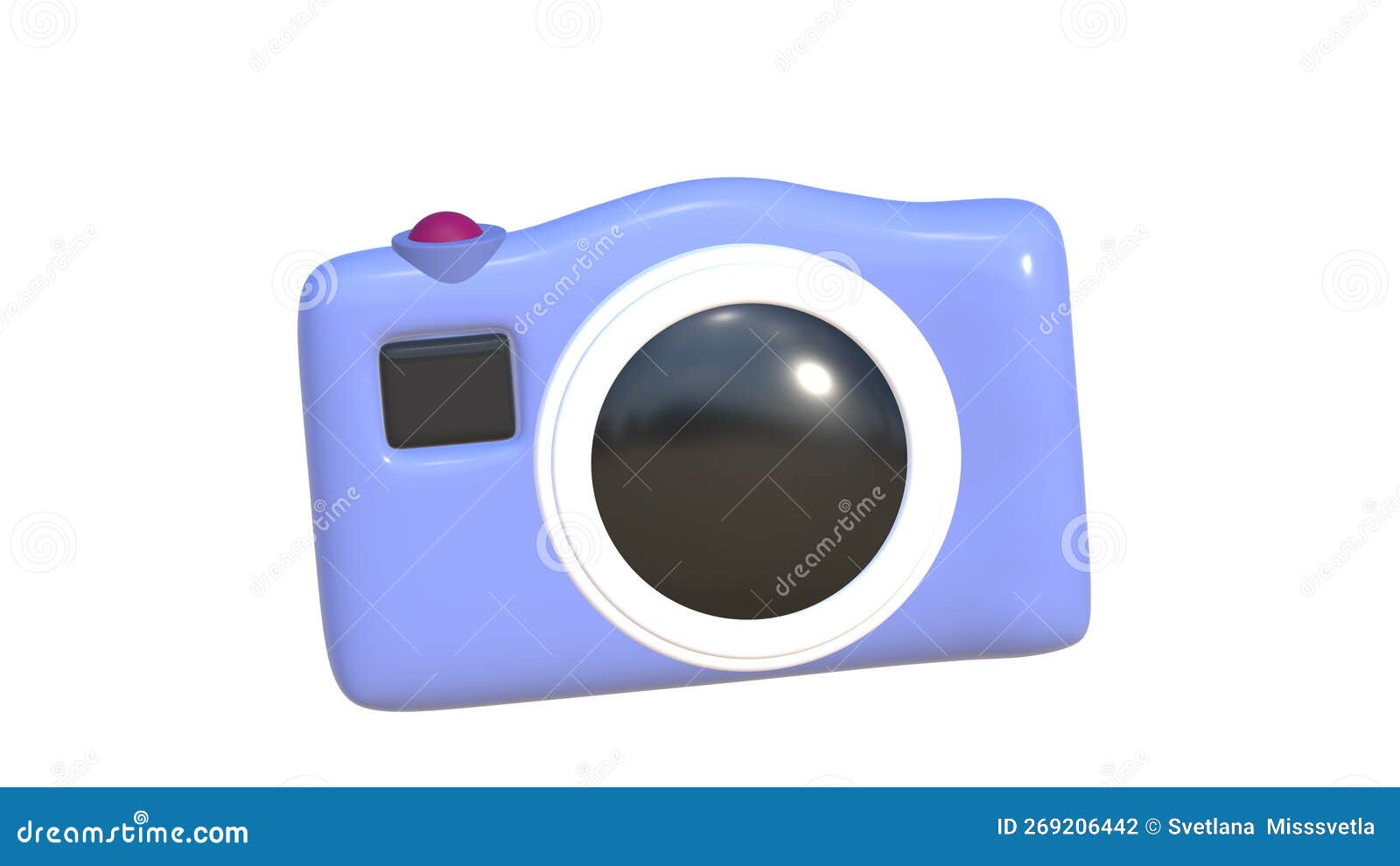 3d Visualization of a Camera, Cartoon Image Stock Illustration ...