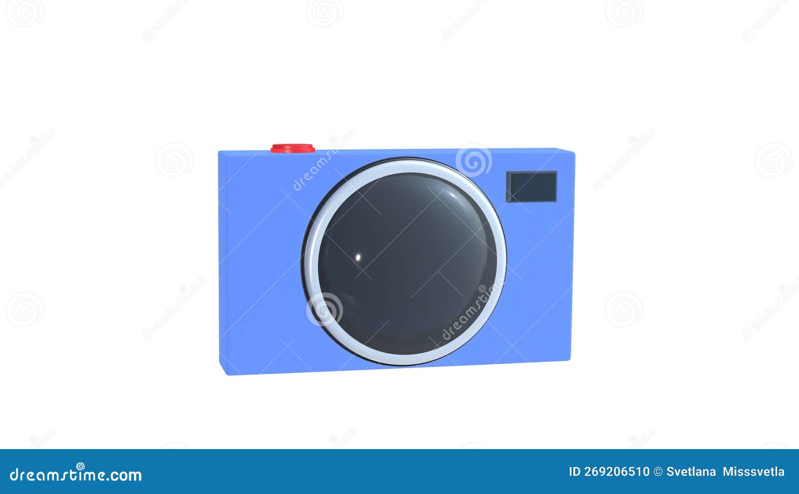 3d Visualization of a Camera, Cartoon Image Stock Illustration ...